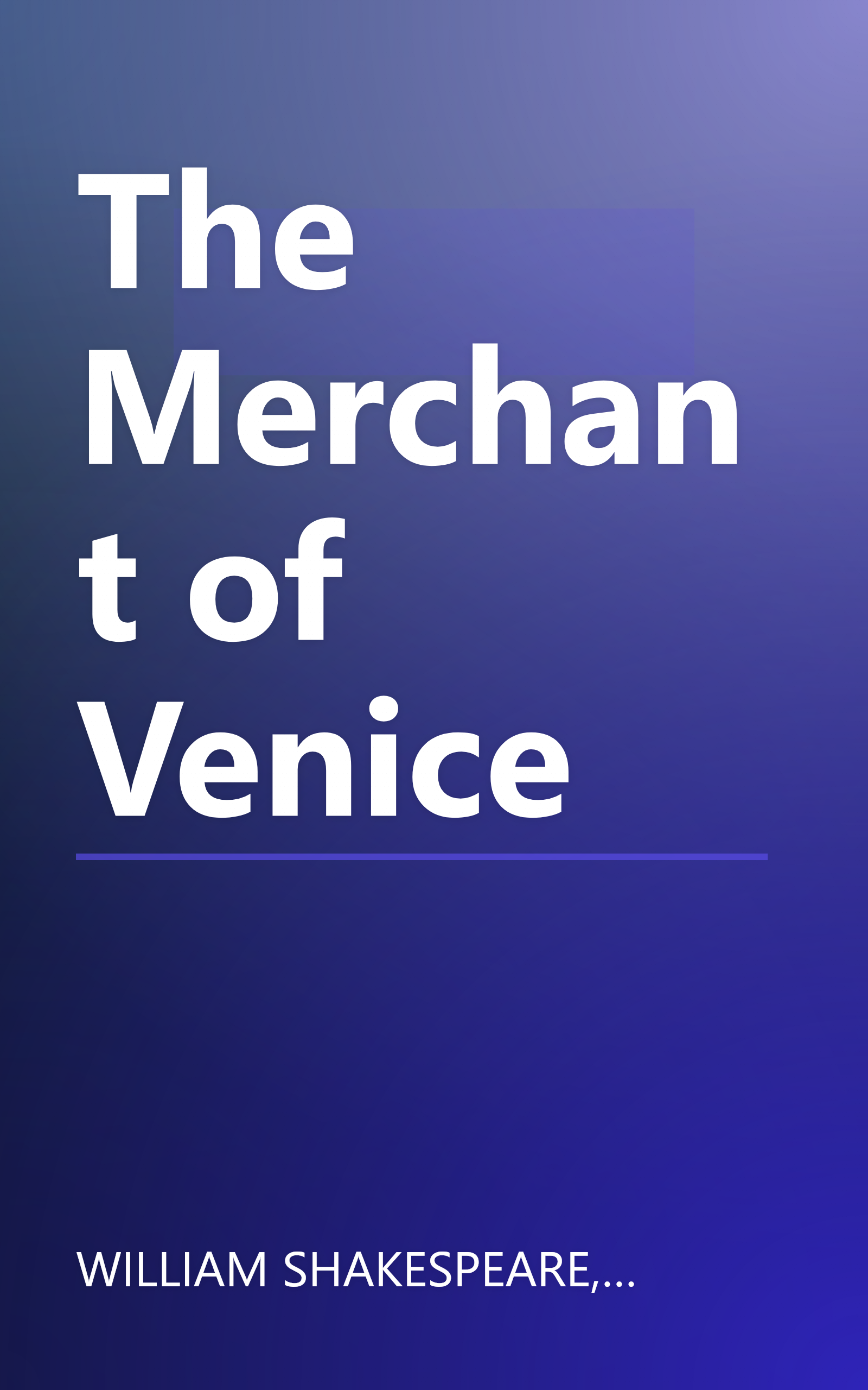 The Merchant of Venice book cover