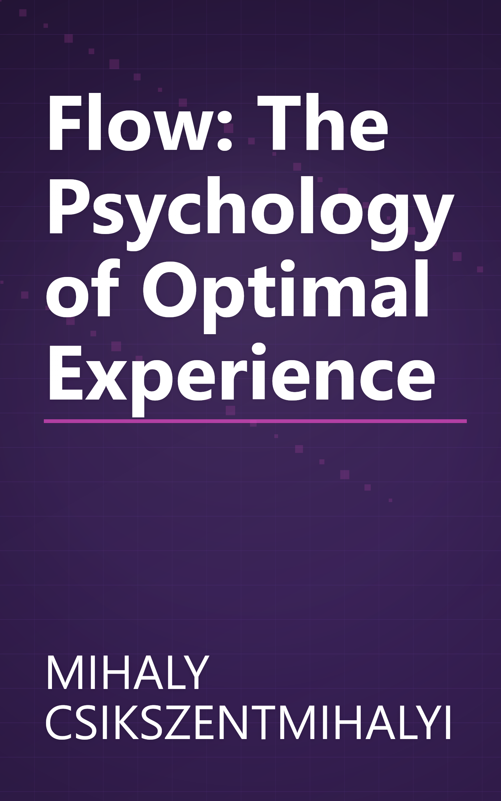 Flow: The Psychology of Optimal Experience book cover
