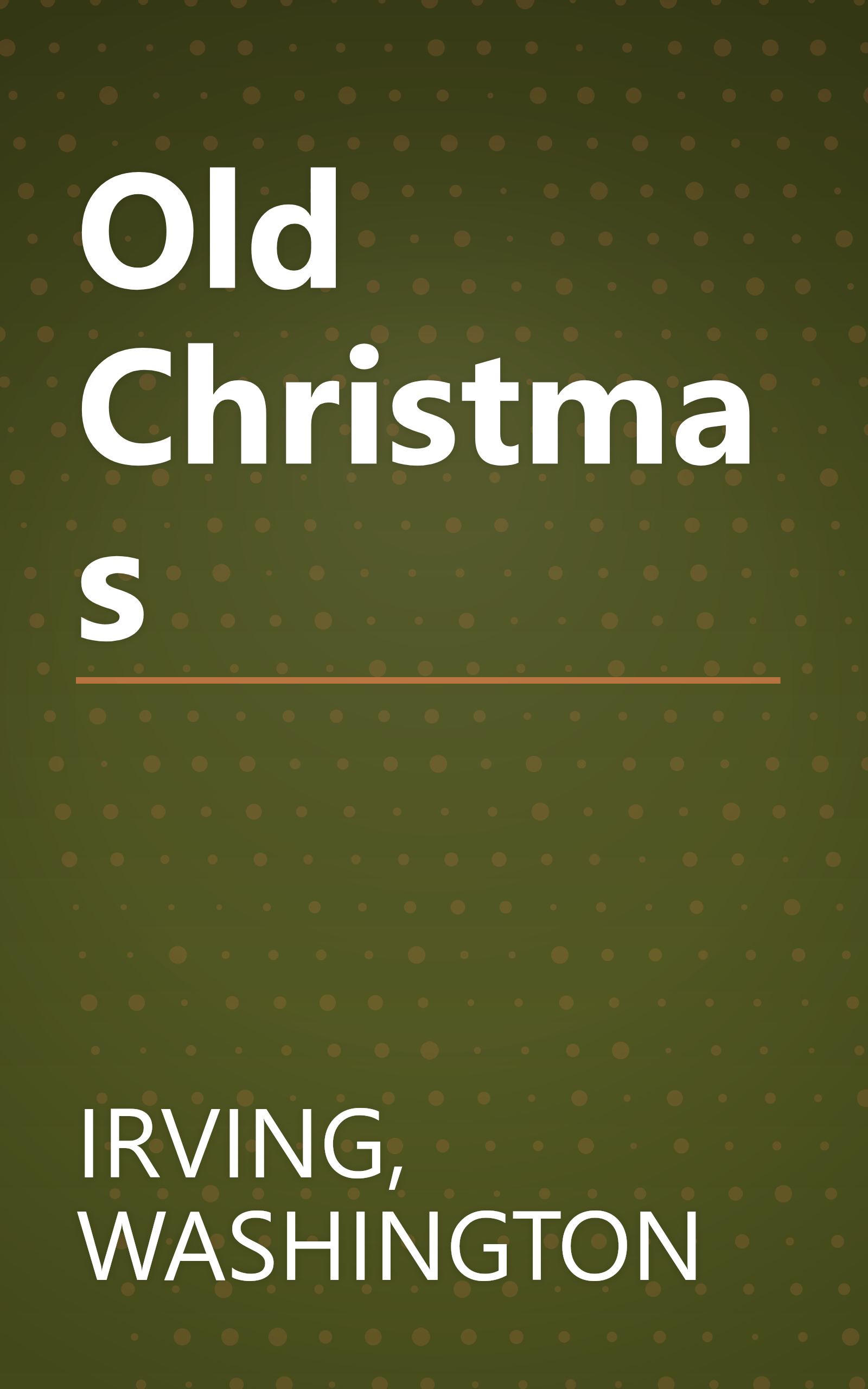 Old Christmas book cover