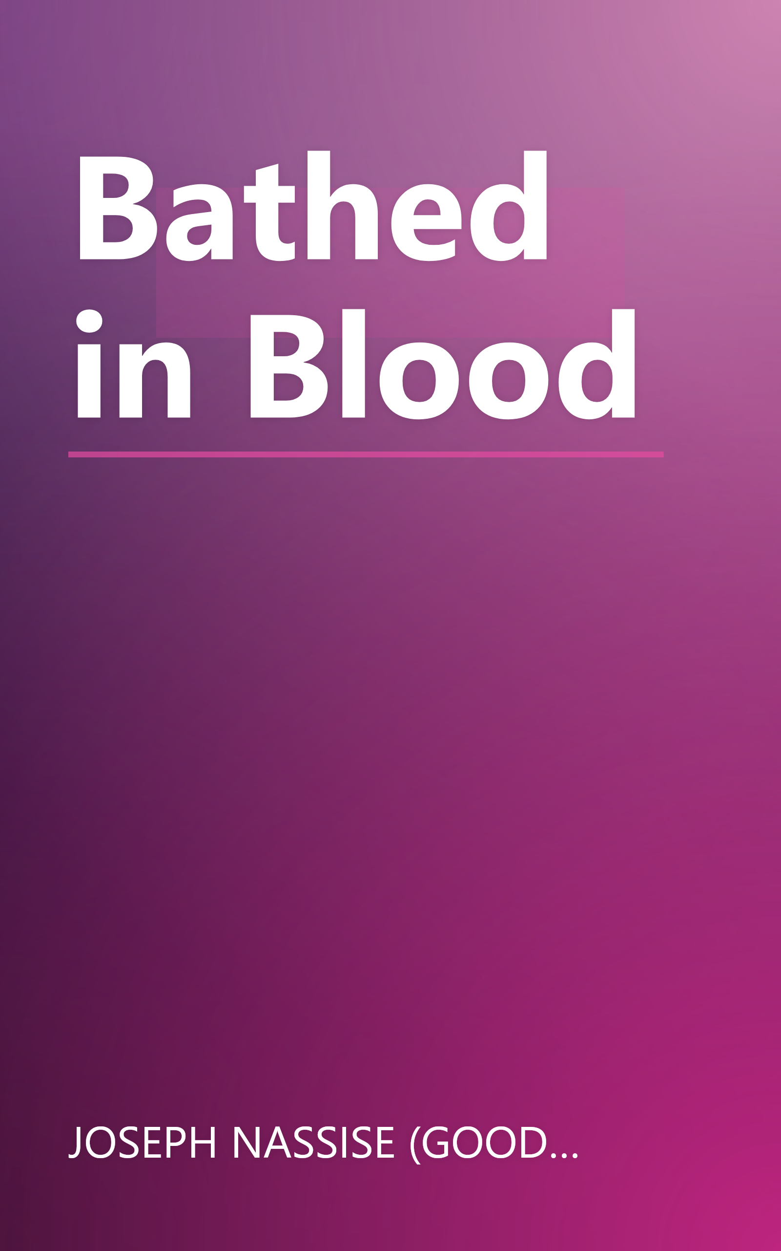 Bathed in Blood book cover