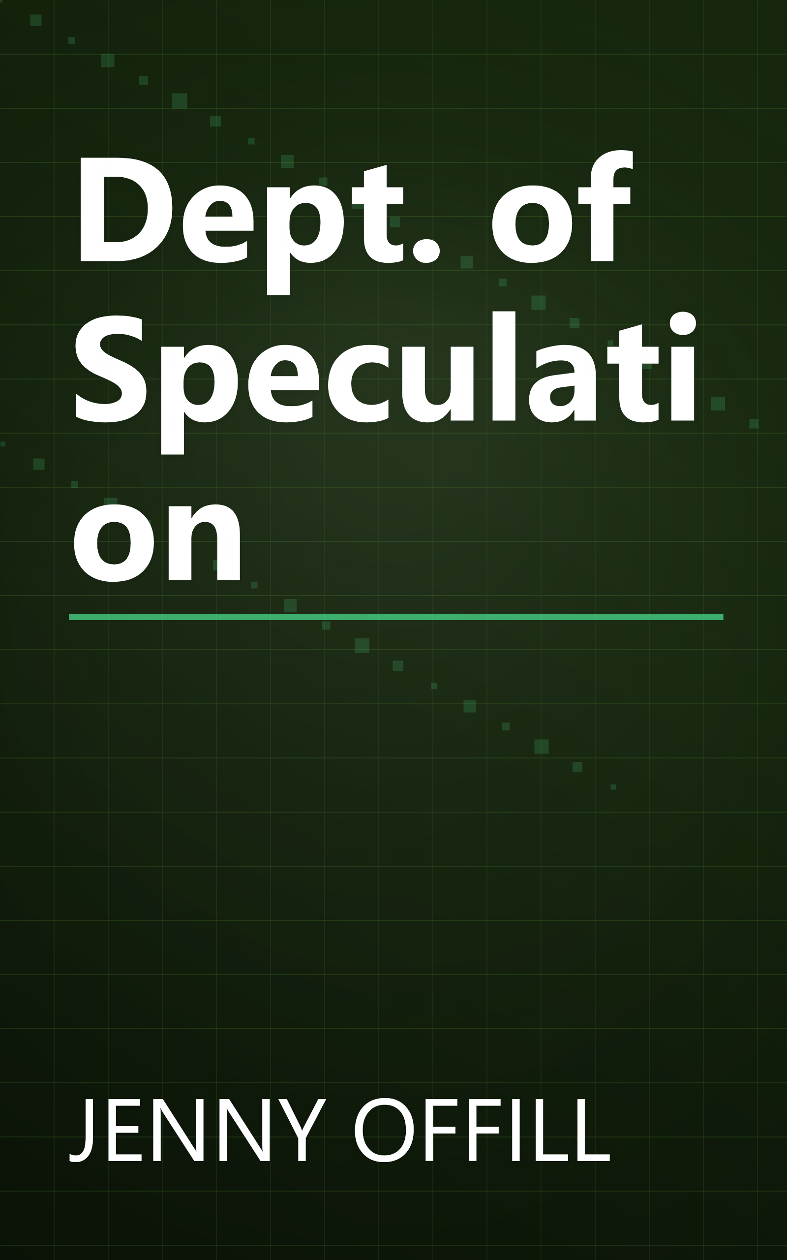 Dept. of Speculation book cover