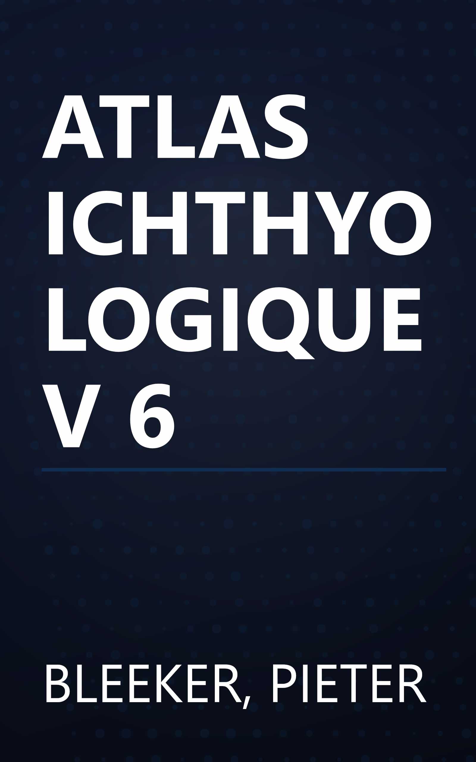 ATLAS ICHTHYOLOGIQUE V 6 book cover