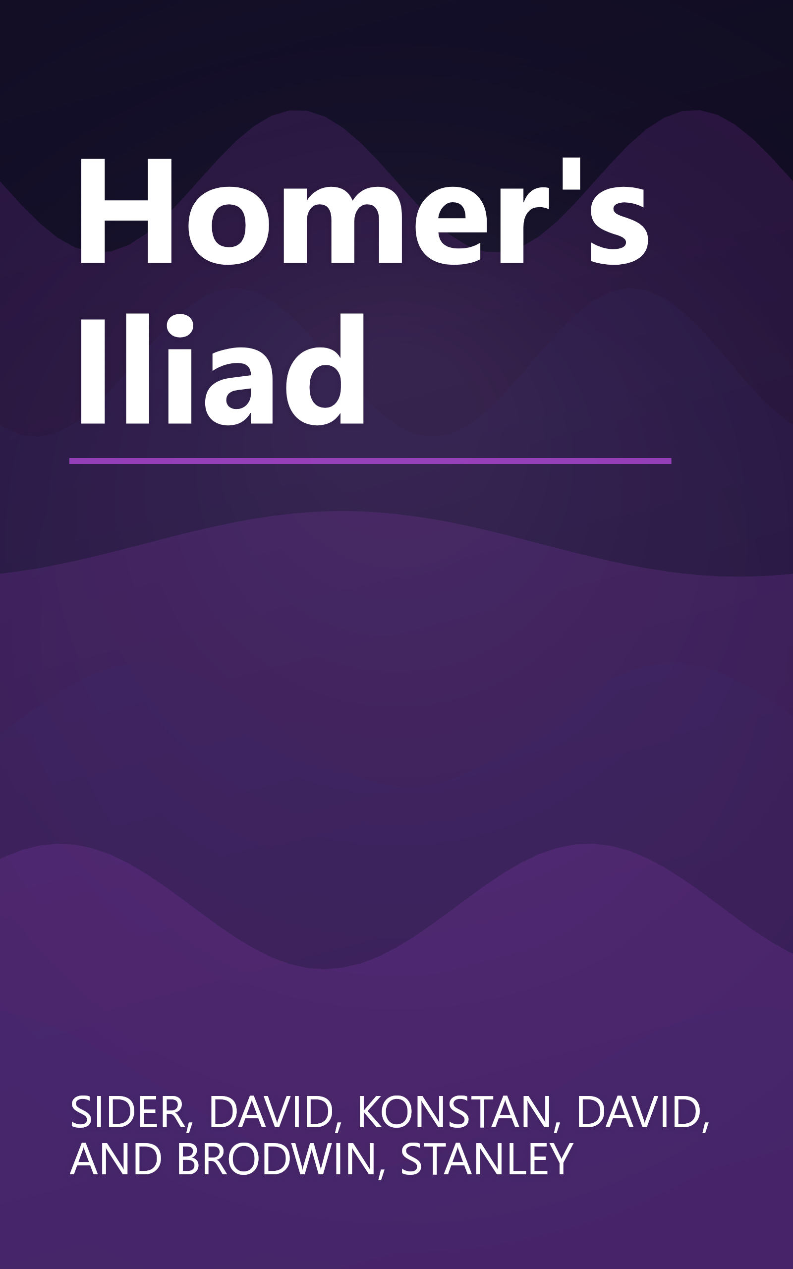 Homer's Iliad book cover