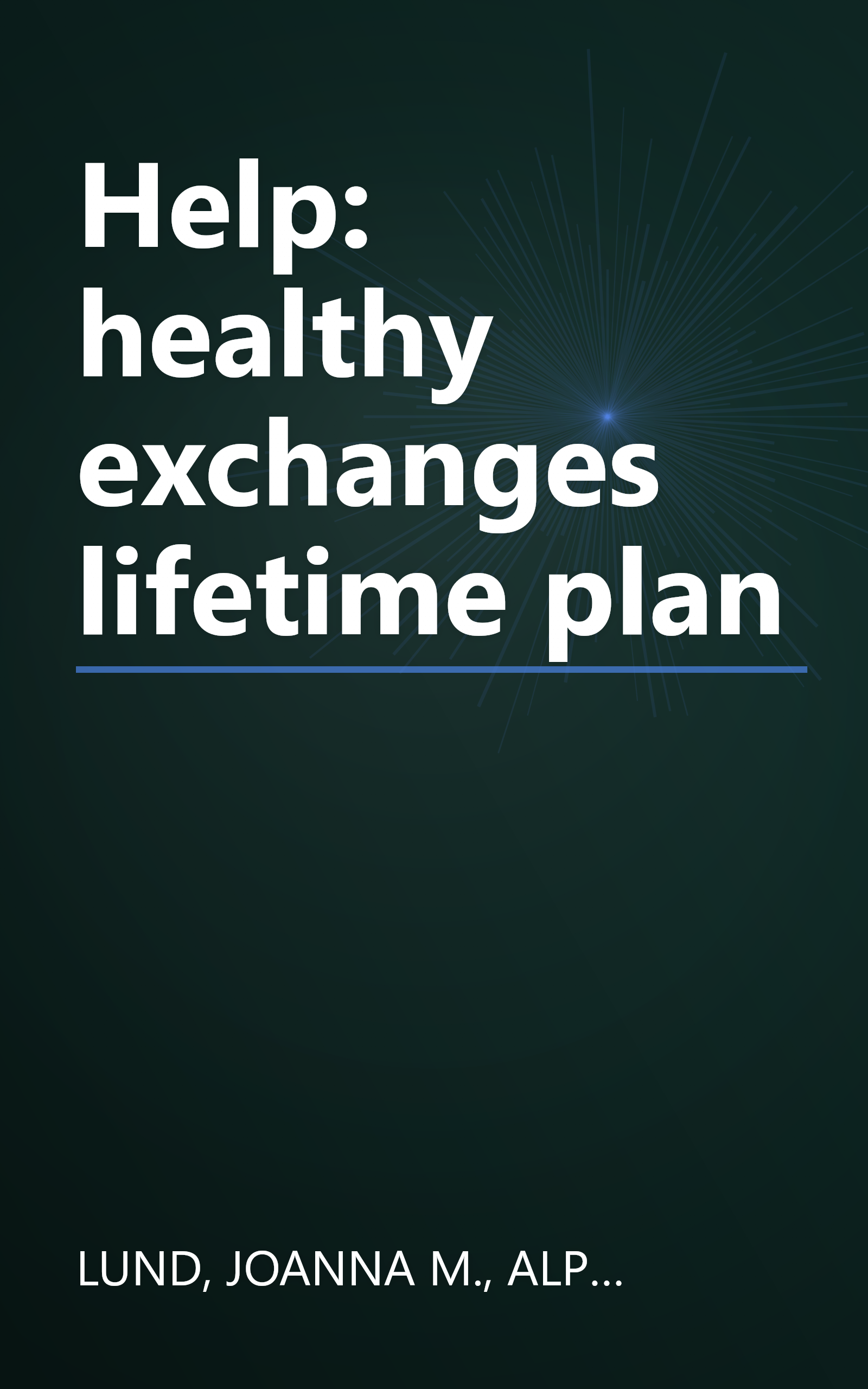 Help: healthy exchanges lifetime plan book cover