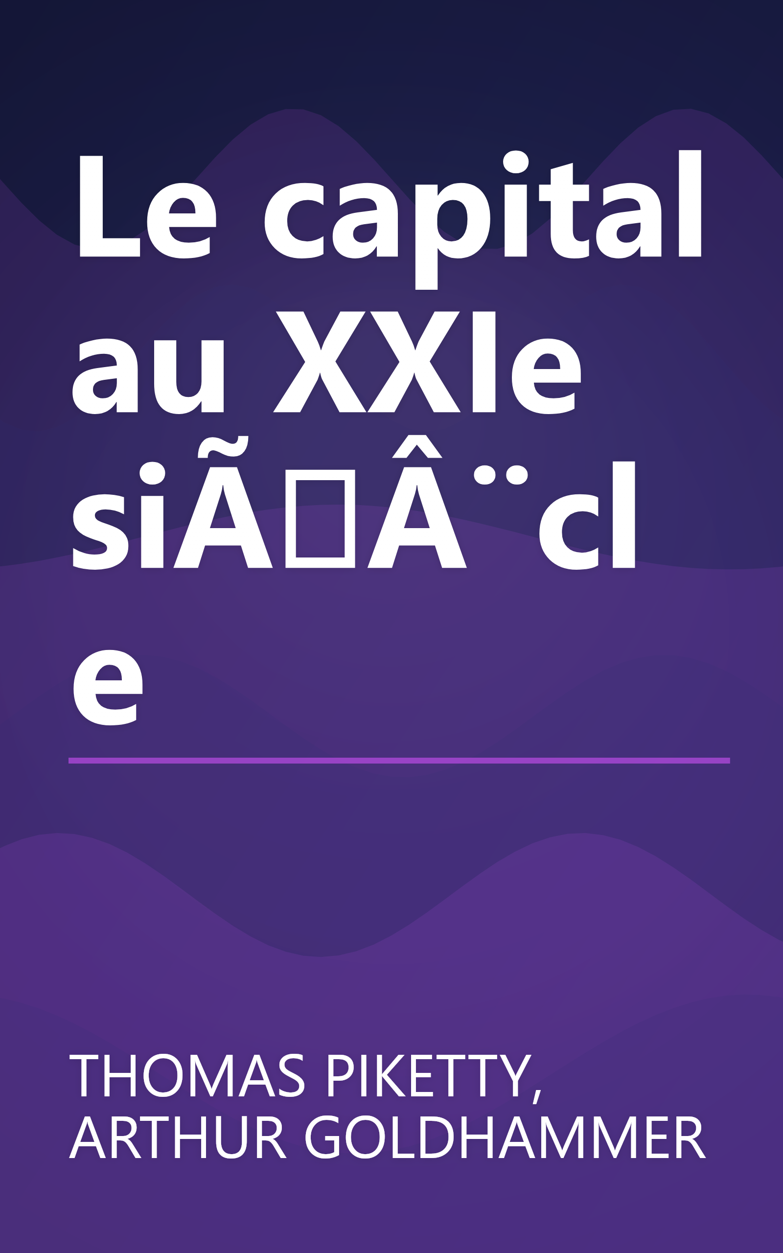 Le capital au XXIe siÃÂ¨cle book cover