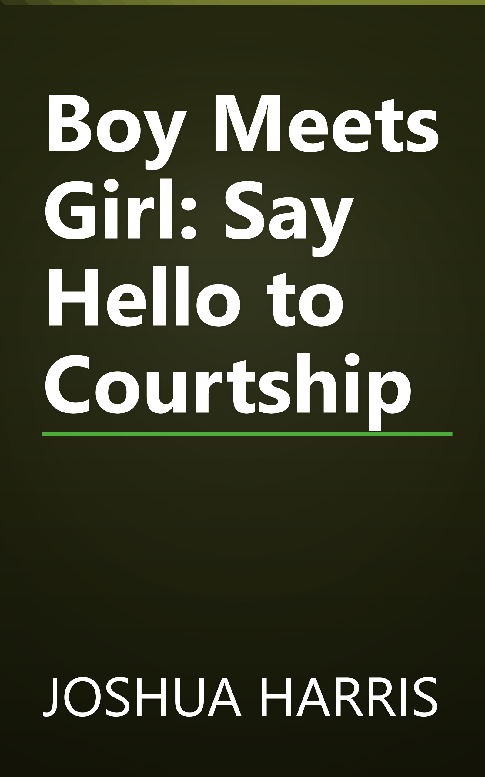 Boy Meets Girl: Say Hello to Courtship book cover