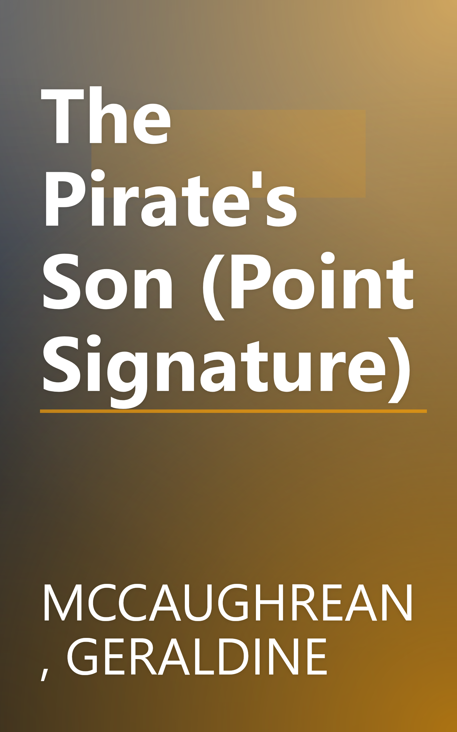 The Pirate's Son (Point Signature) book cover