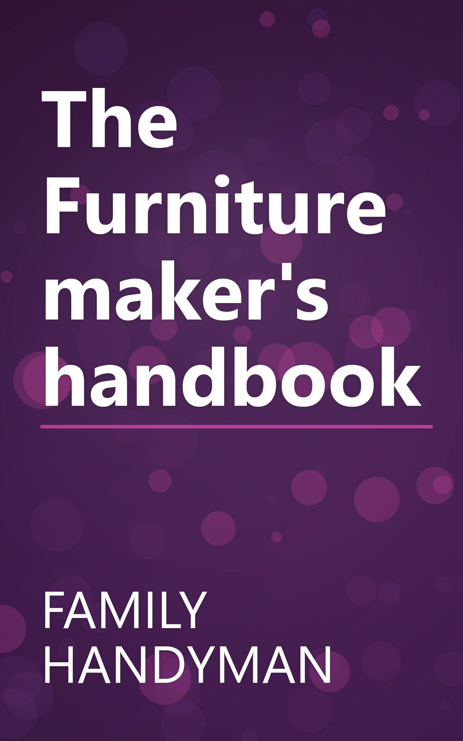 The Furniture maker's handbook book cover