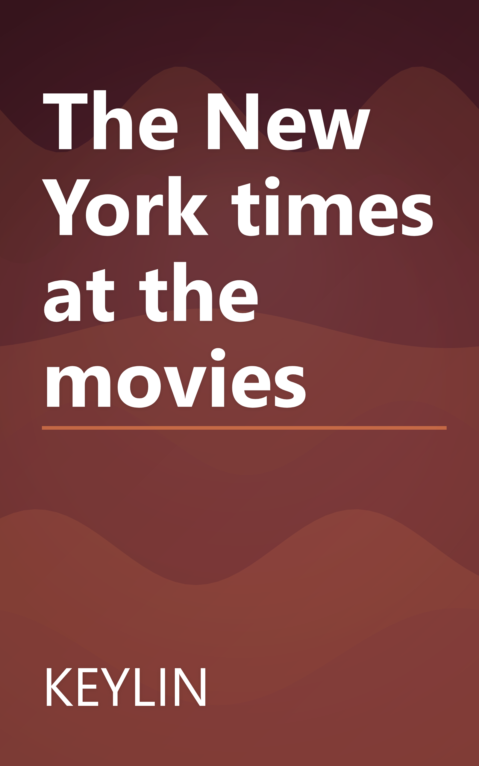 The New York times at the movies book cover