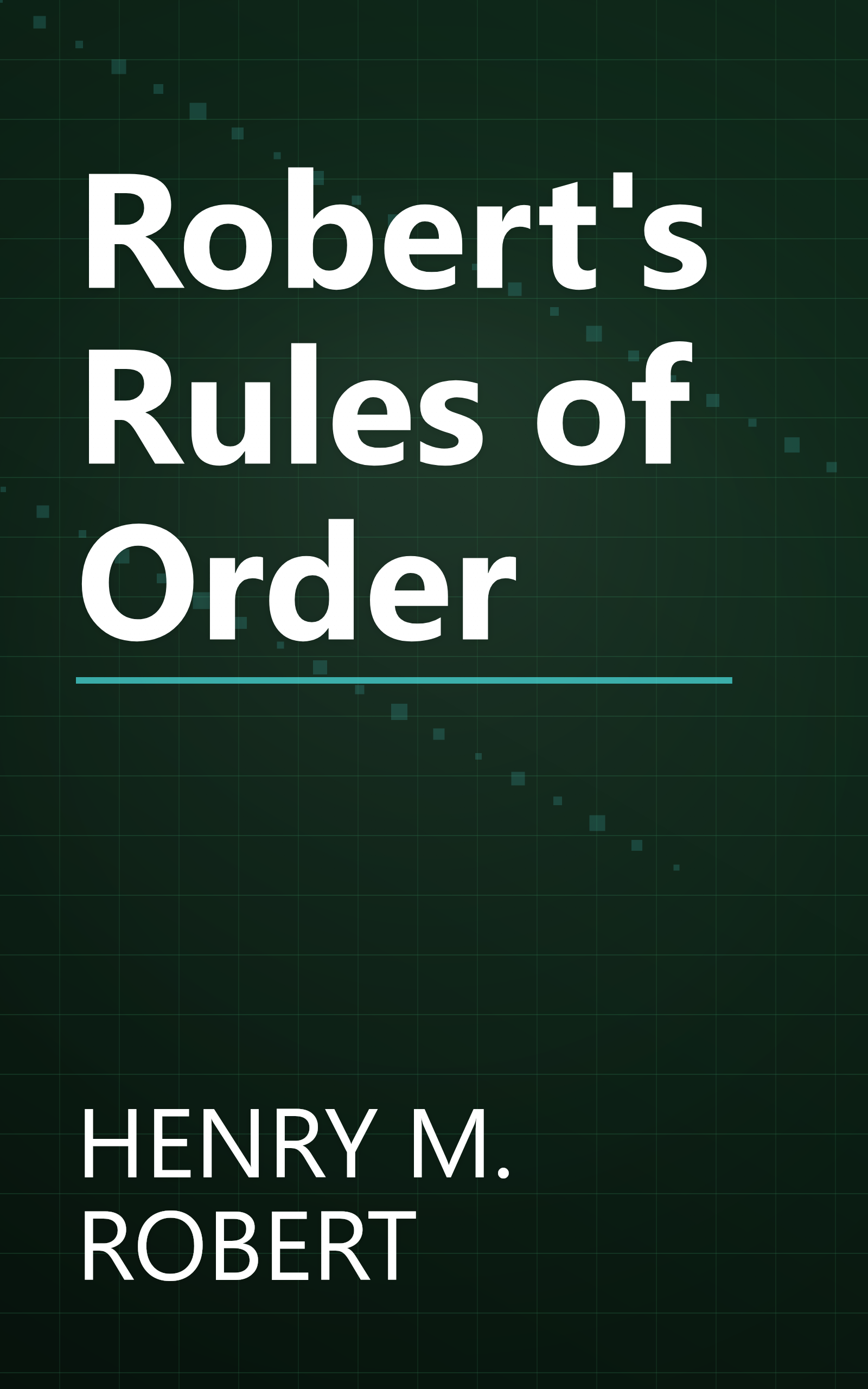 Robert's Rules of Order book cover