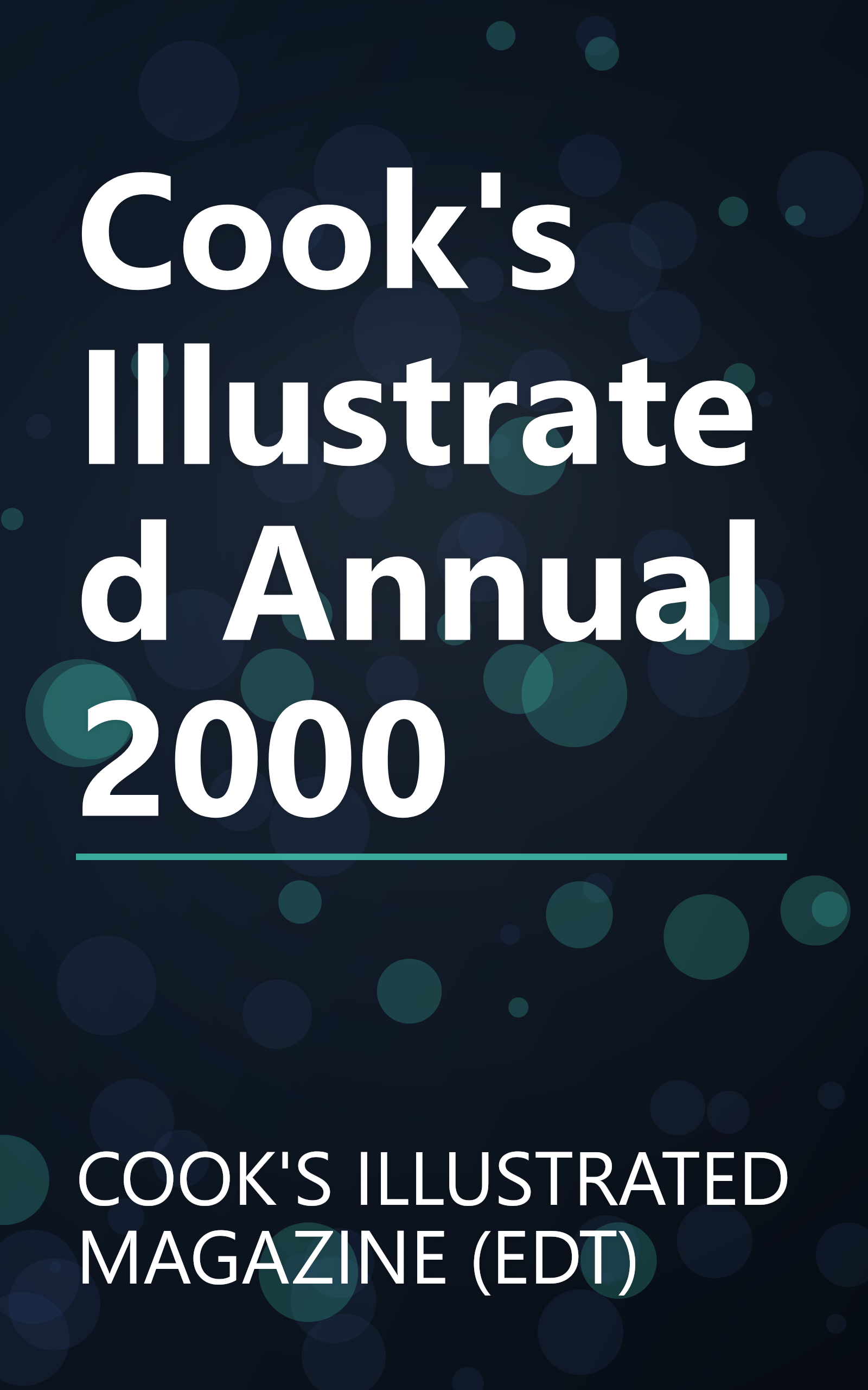 Cook's Illustrated Annual 2000 book cover