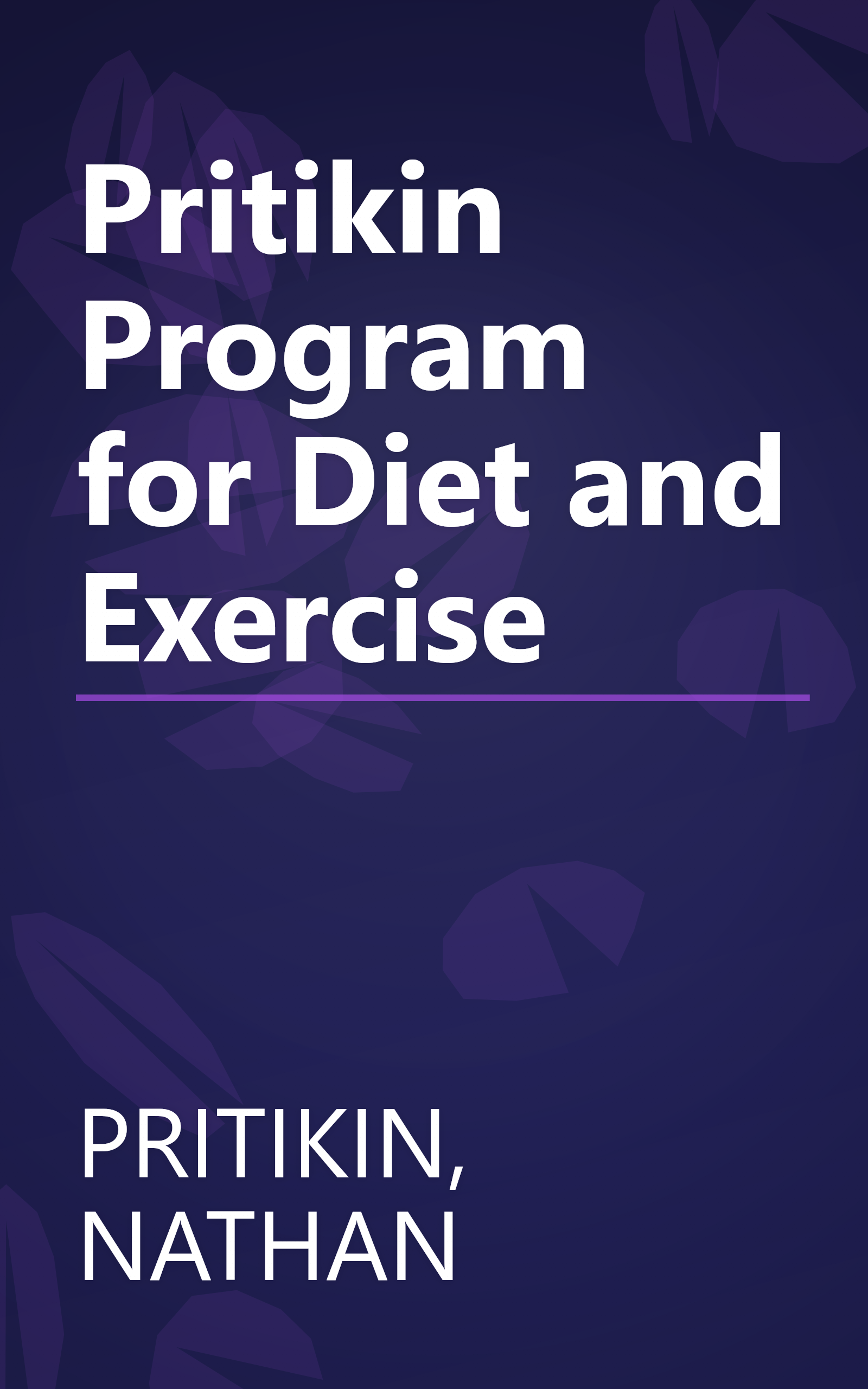 Pritikin Program for Diet and Exercise book cover