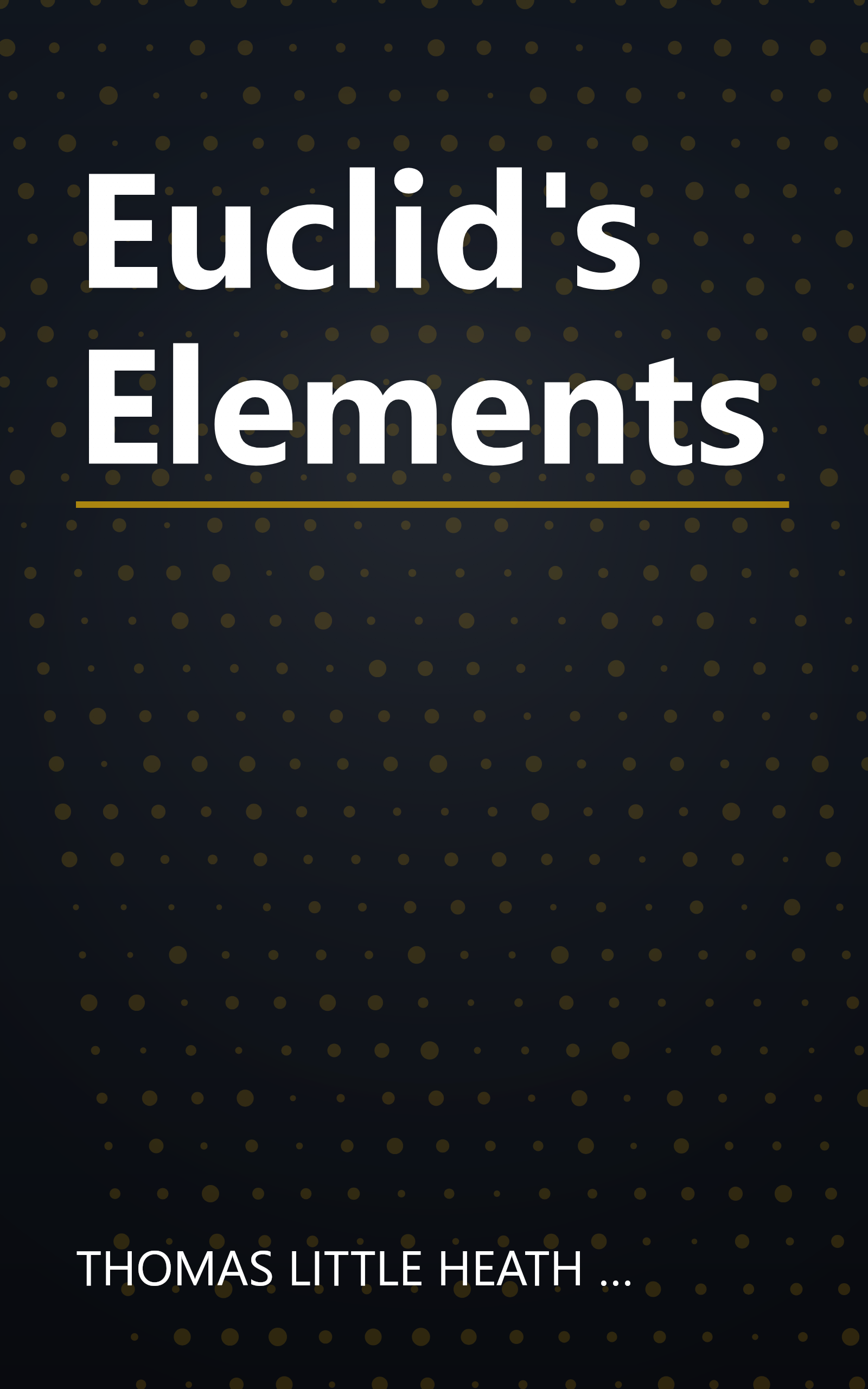 Euclid's Elements book cover