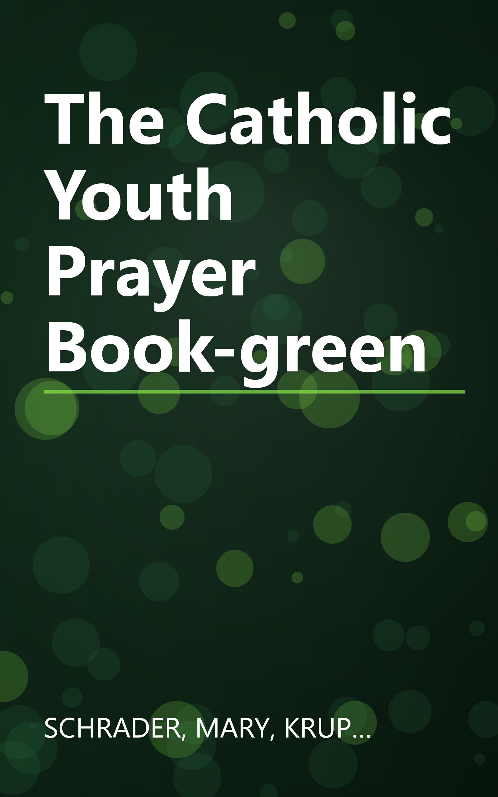 The Catholic Youth Prayer Book-green book cover
