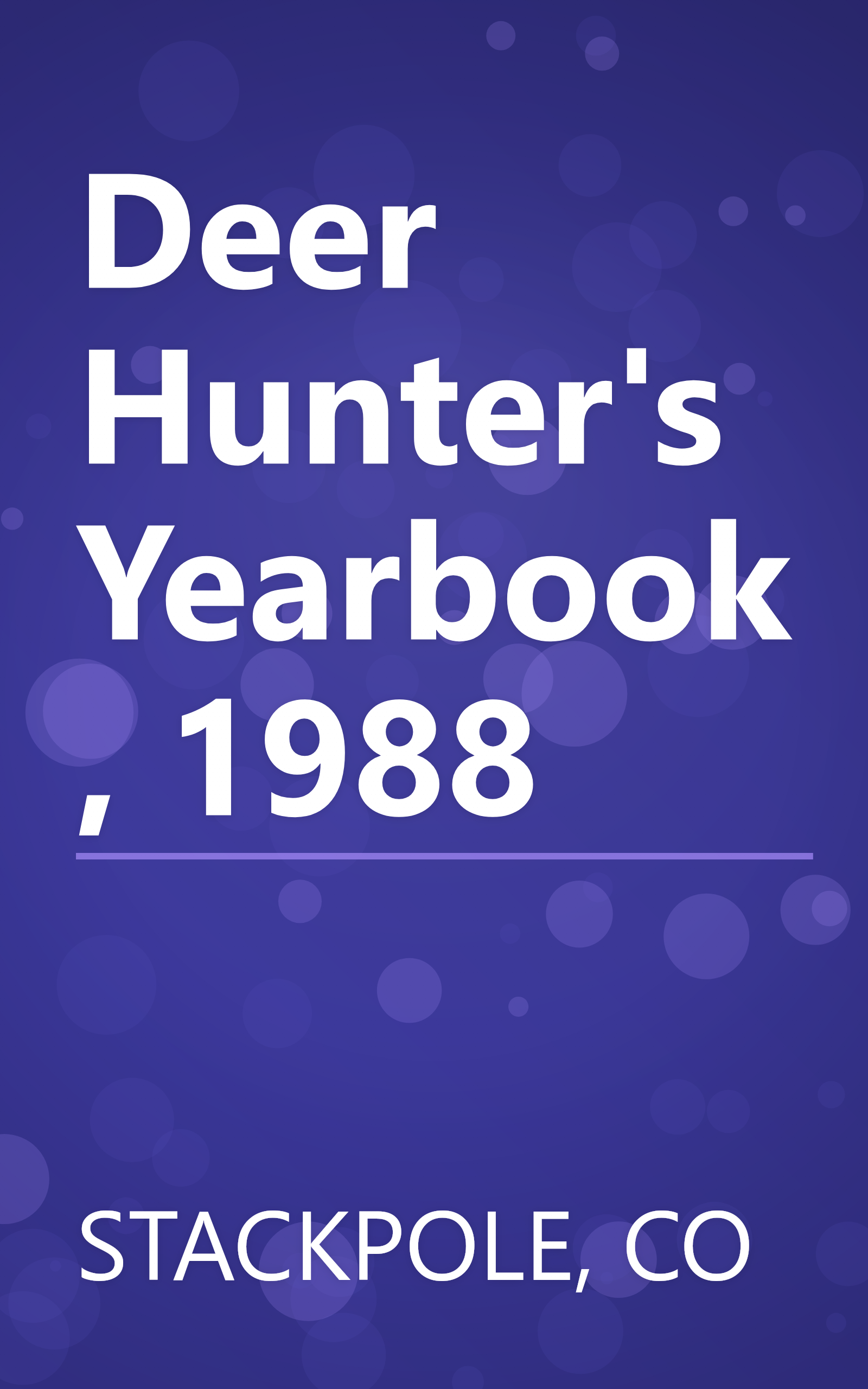 Deer Hunter's Yearbook, 1988 book cover