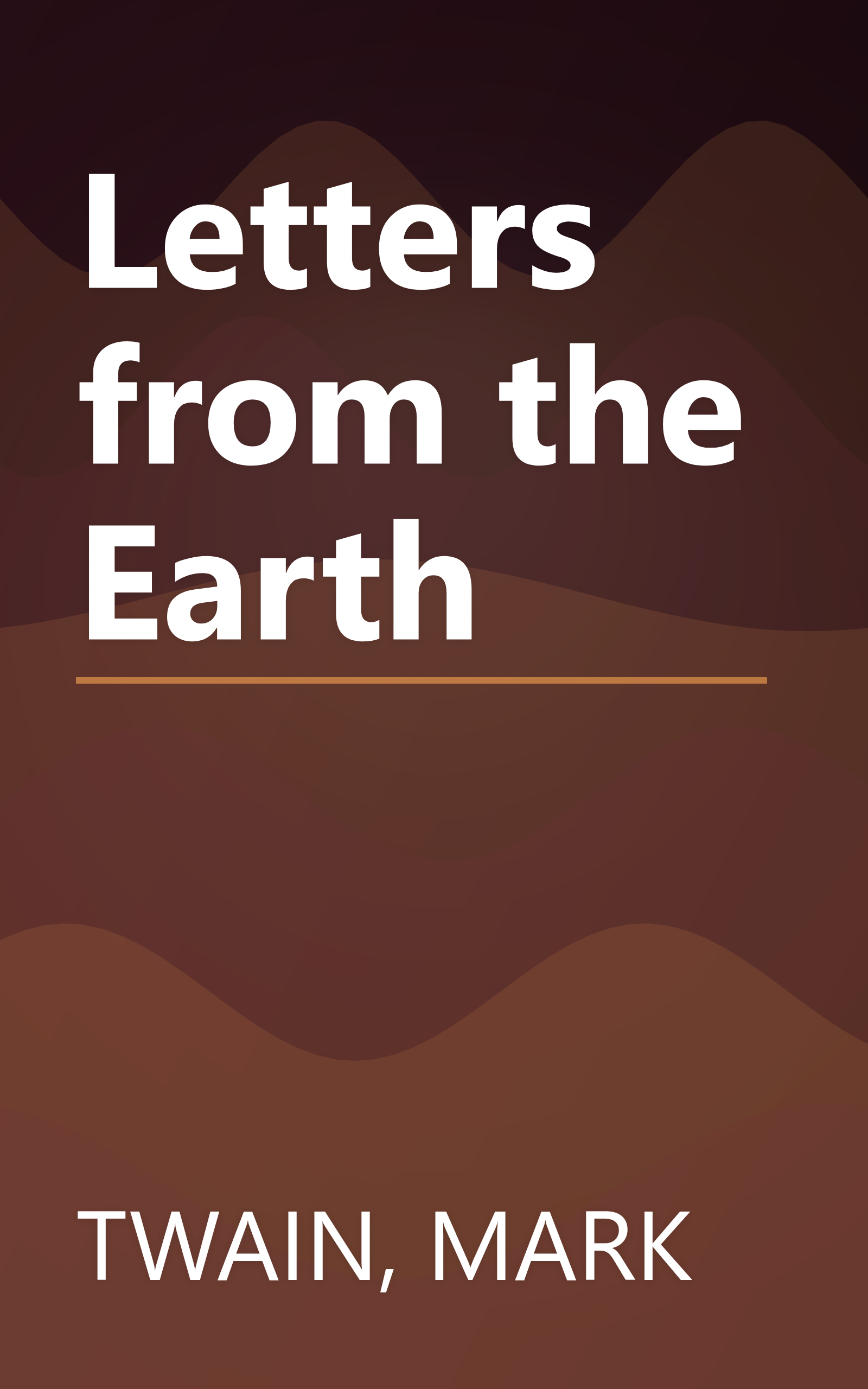 Letters from the Earth book cover