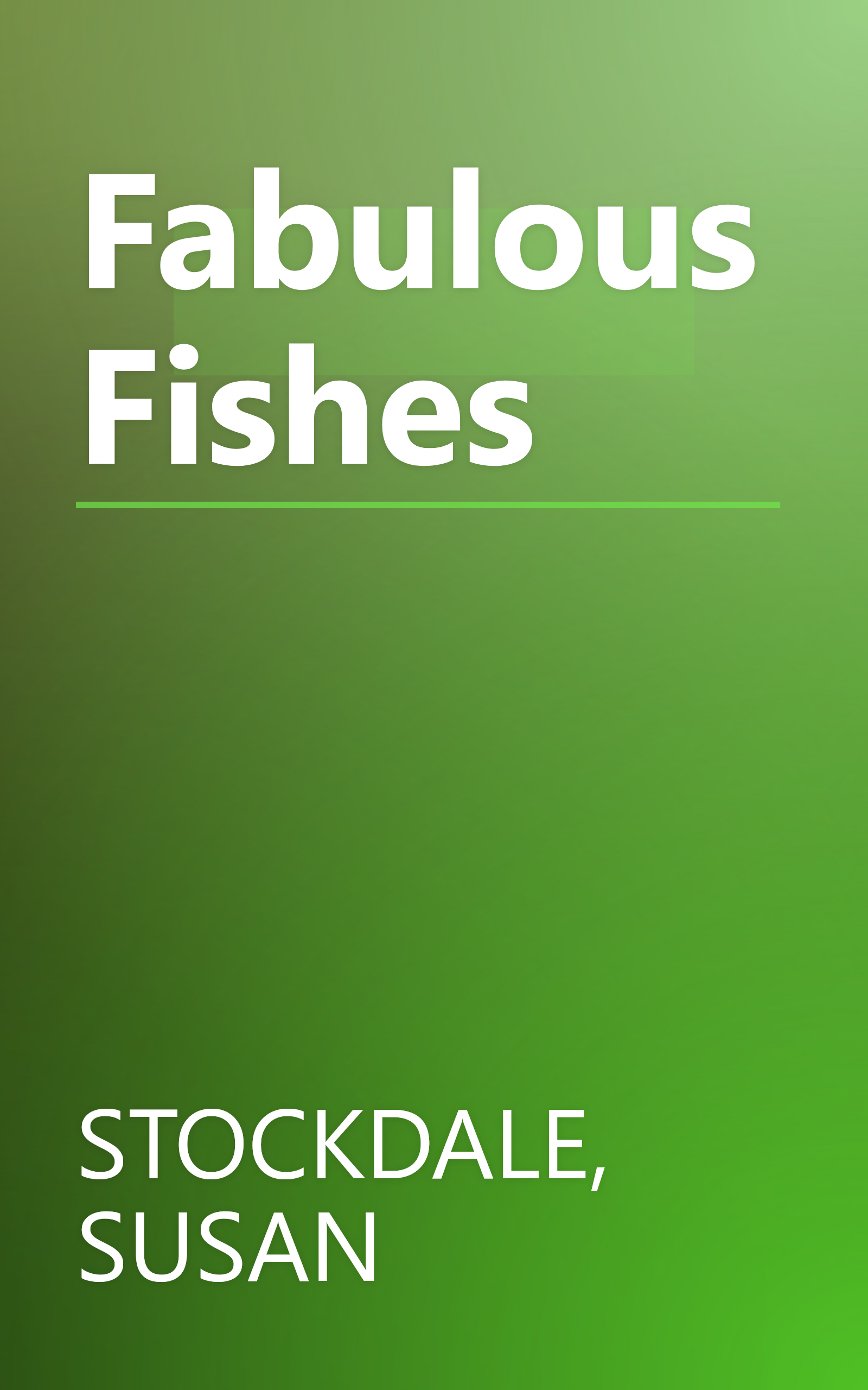 Fabulous Fishes book cover