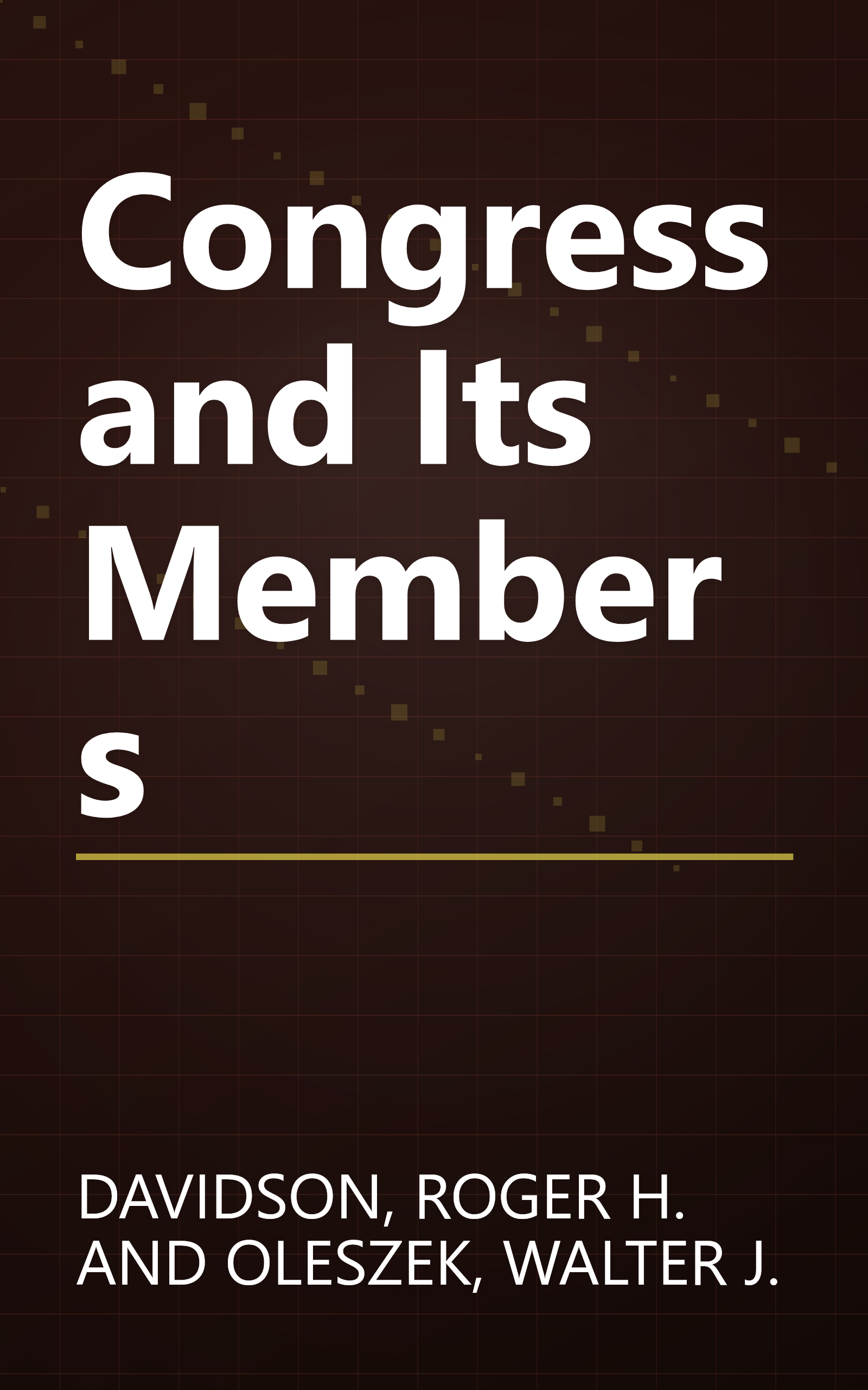 Congress and Its Members book cover