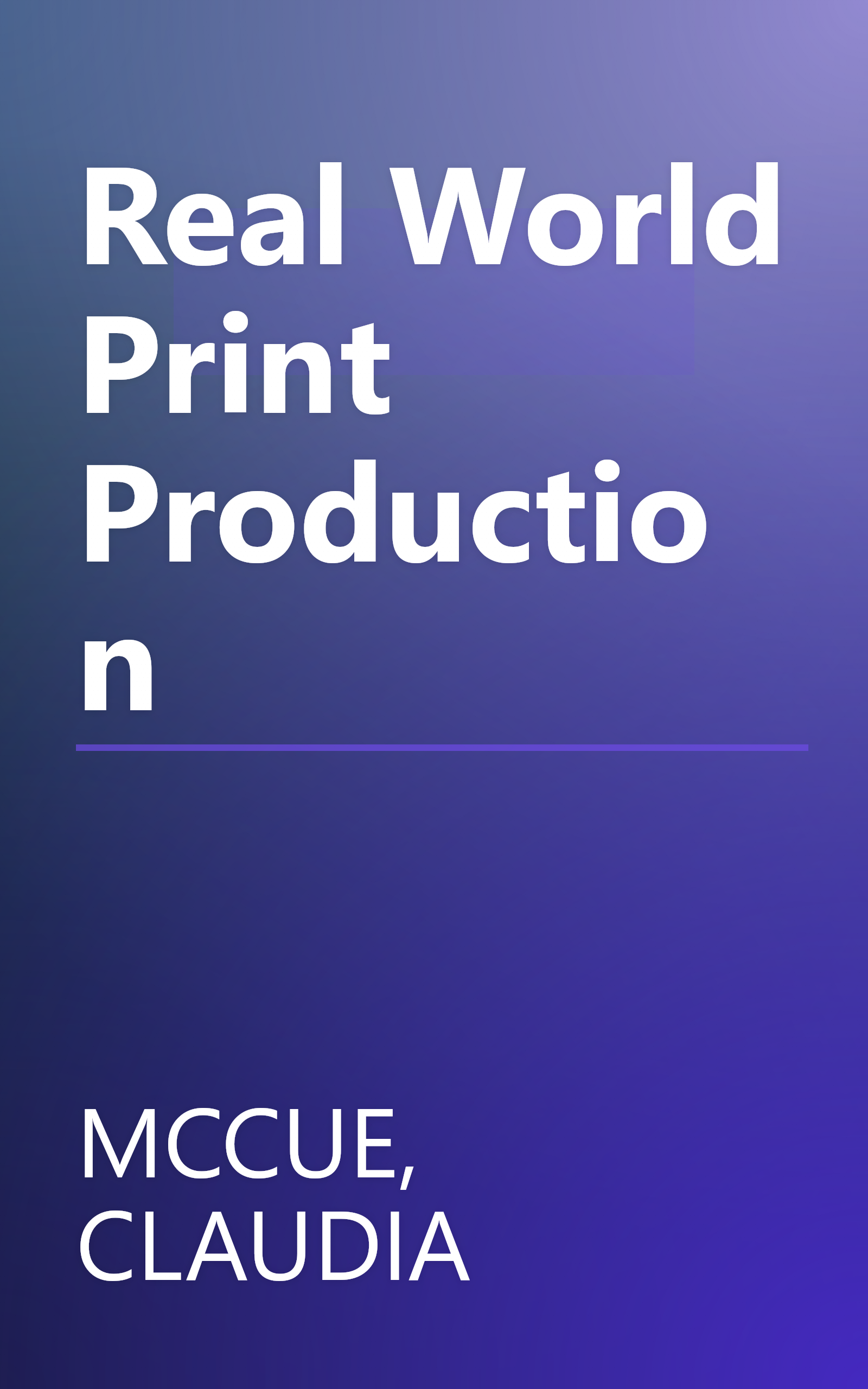 Real World Print Production book cover