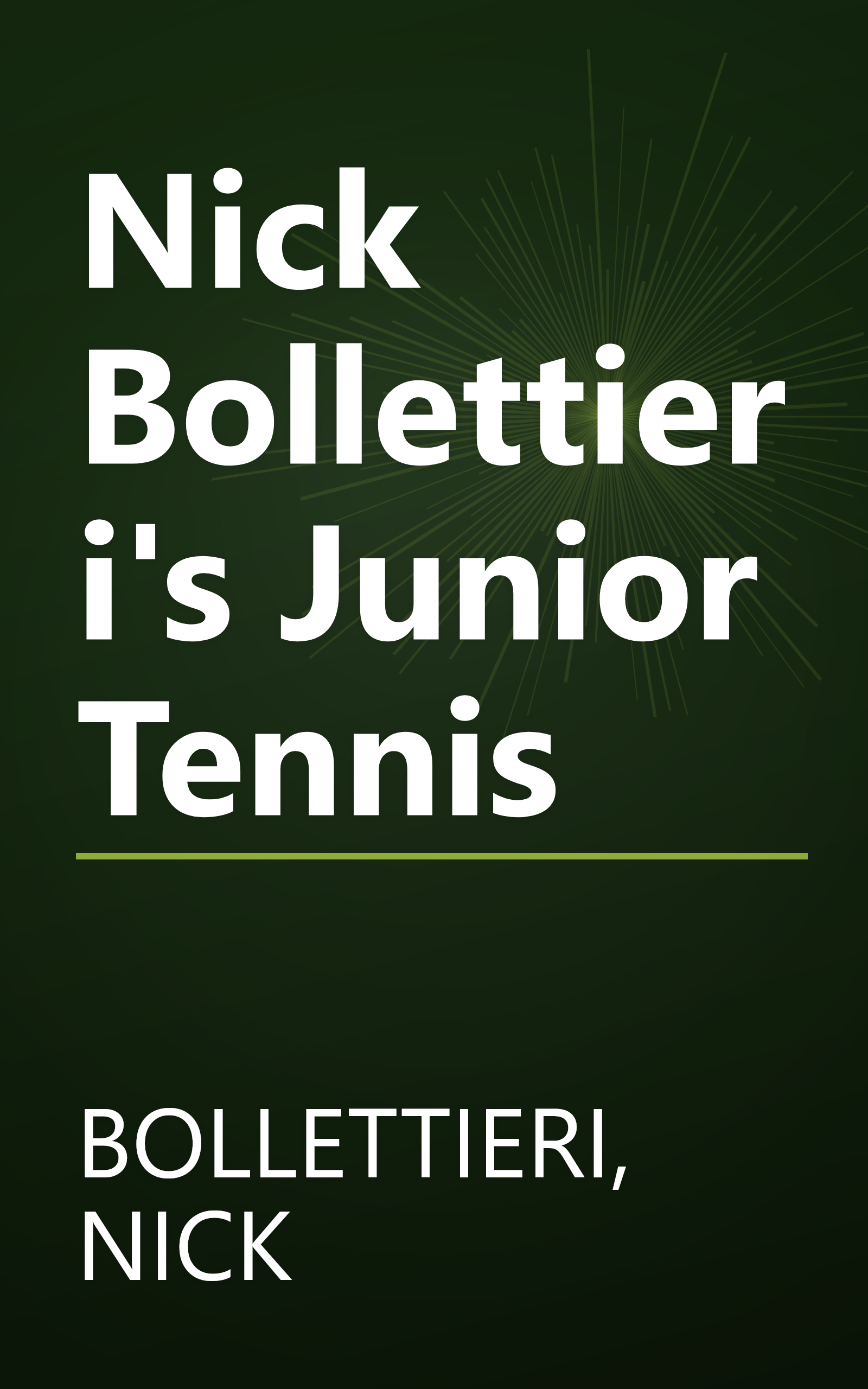 Nick Bollettieri's Junior Tennis book cover