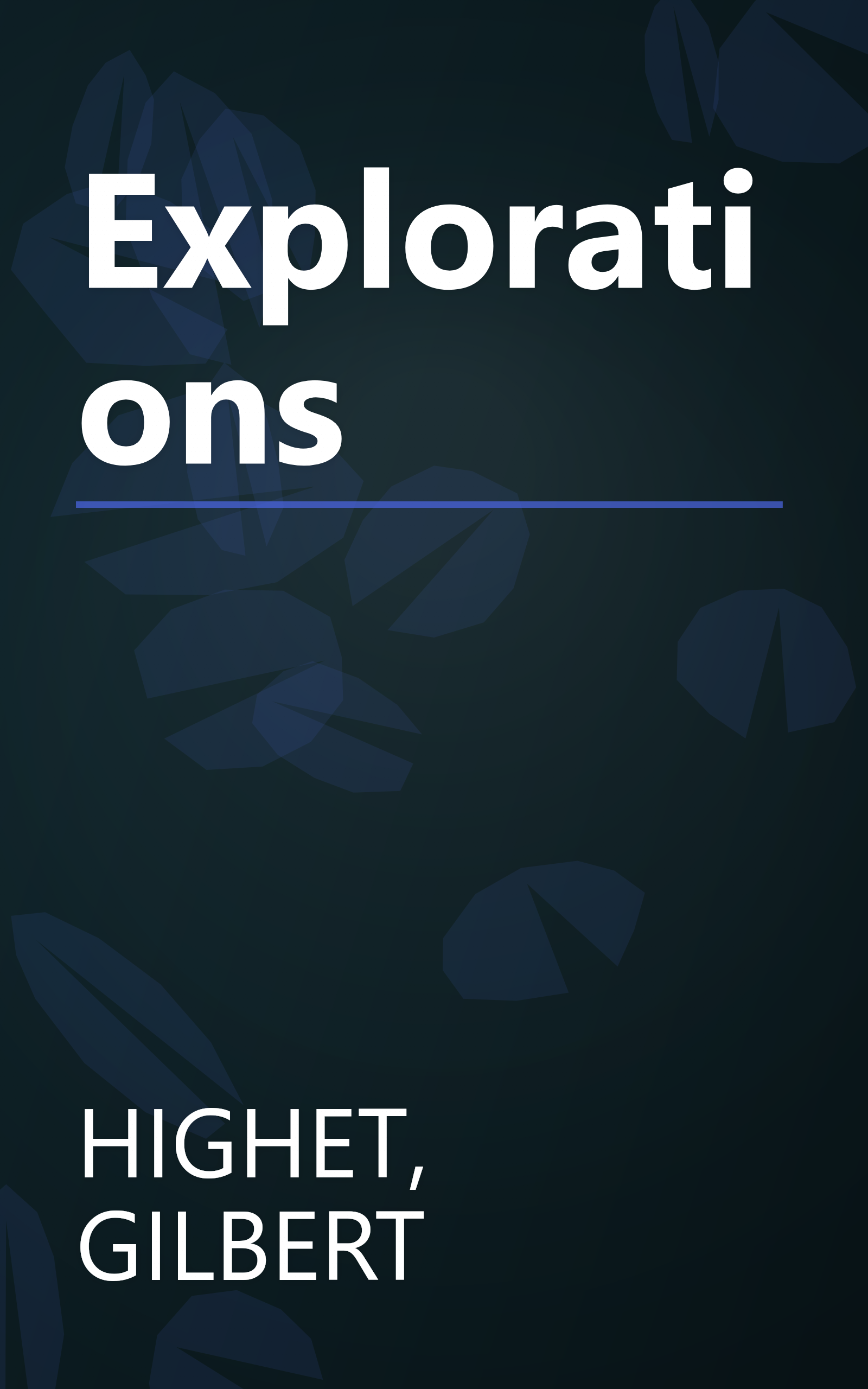 Explorations book cover