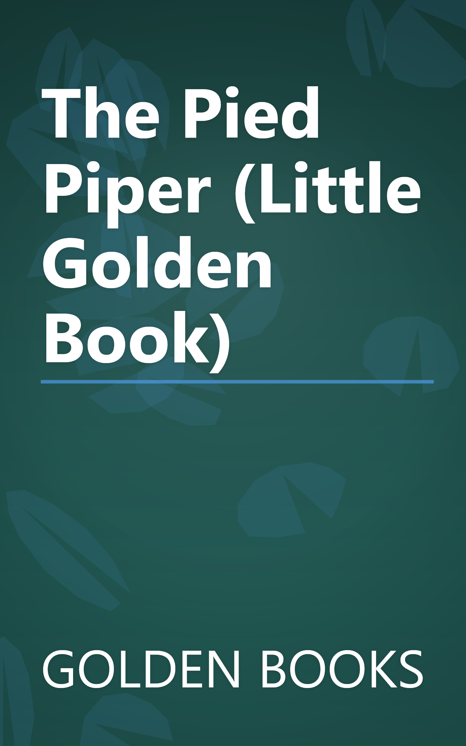 The Pied Piper (Little Golden Book) book cover