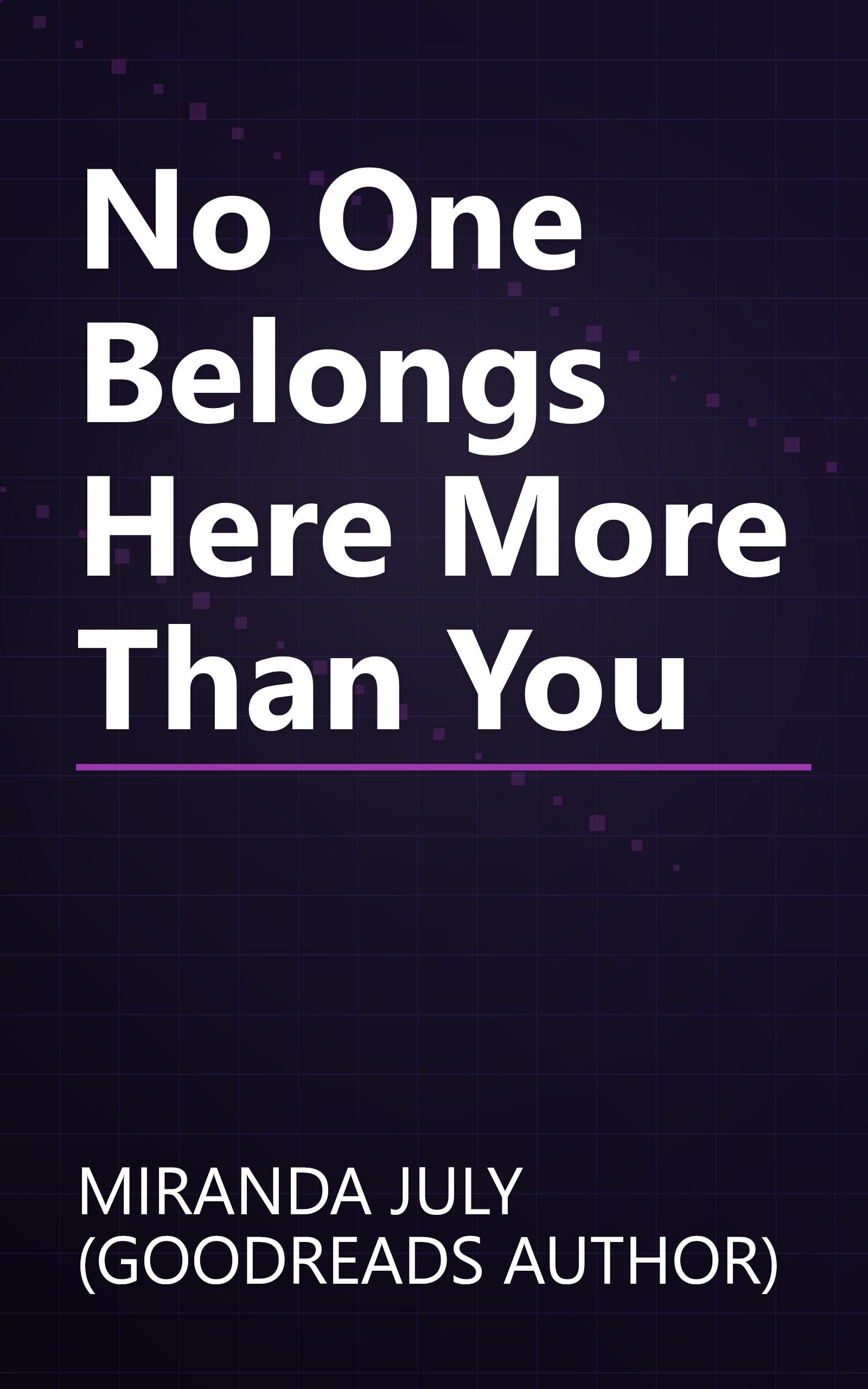 No One Belongs Here More Than You book cover