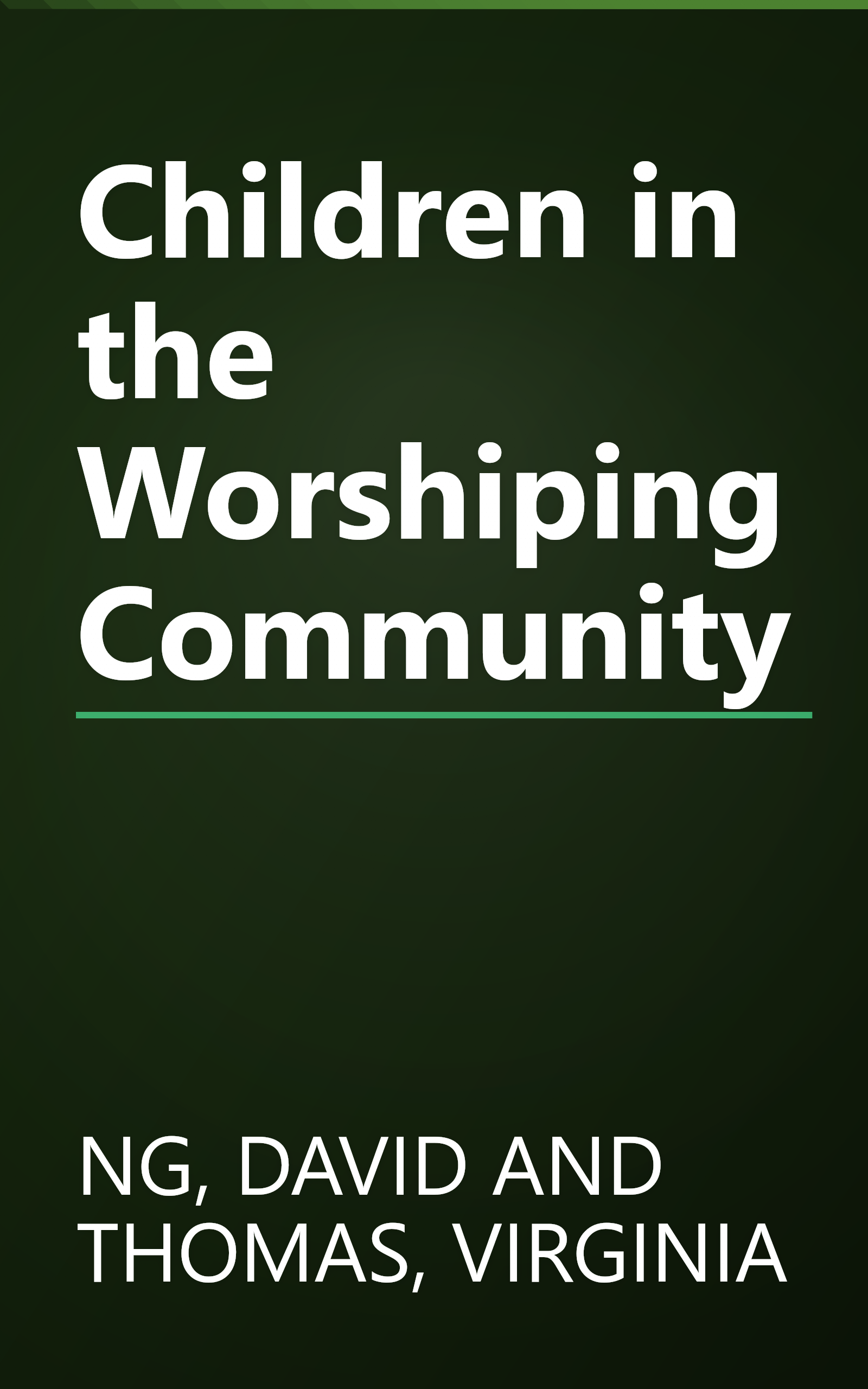 Children in the Worshiping Community book cover