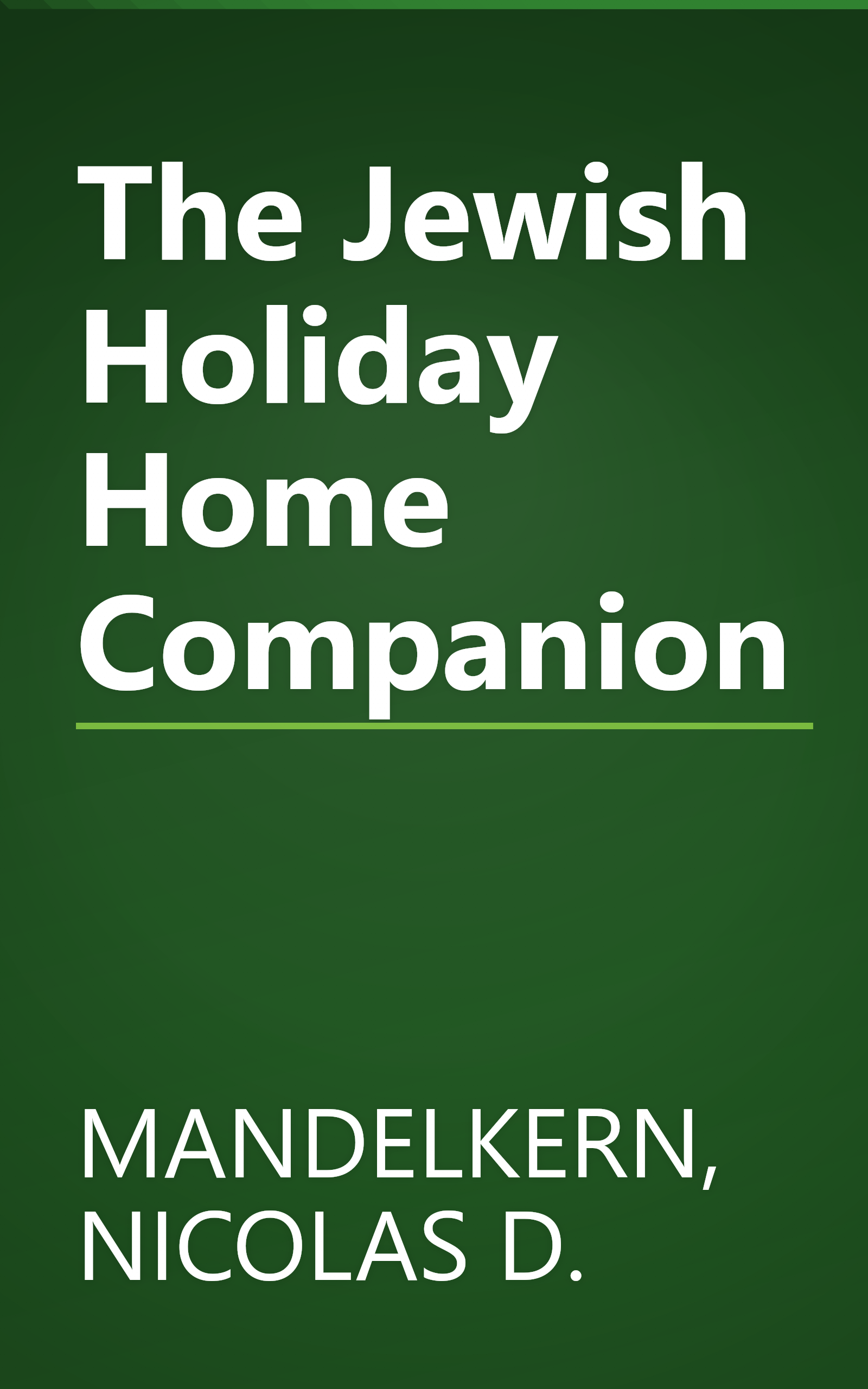 The Jewish Holiday Home Companion book cover