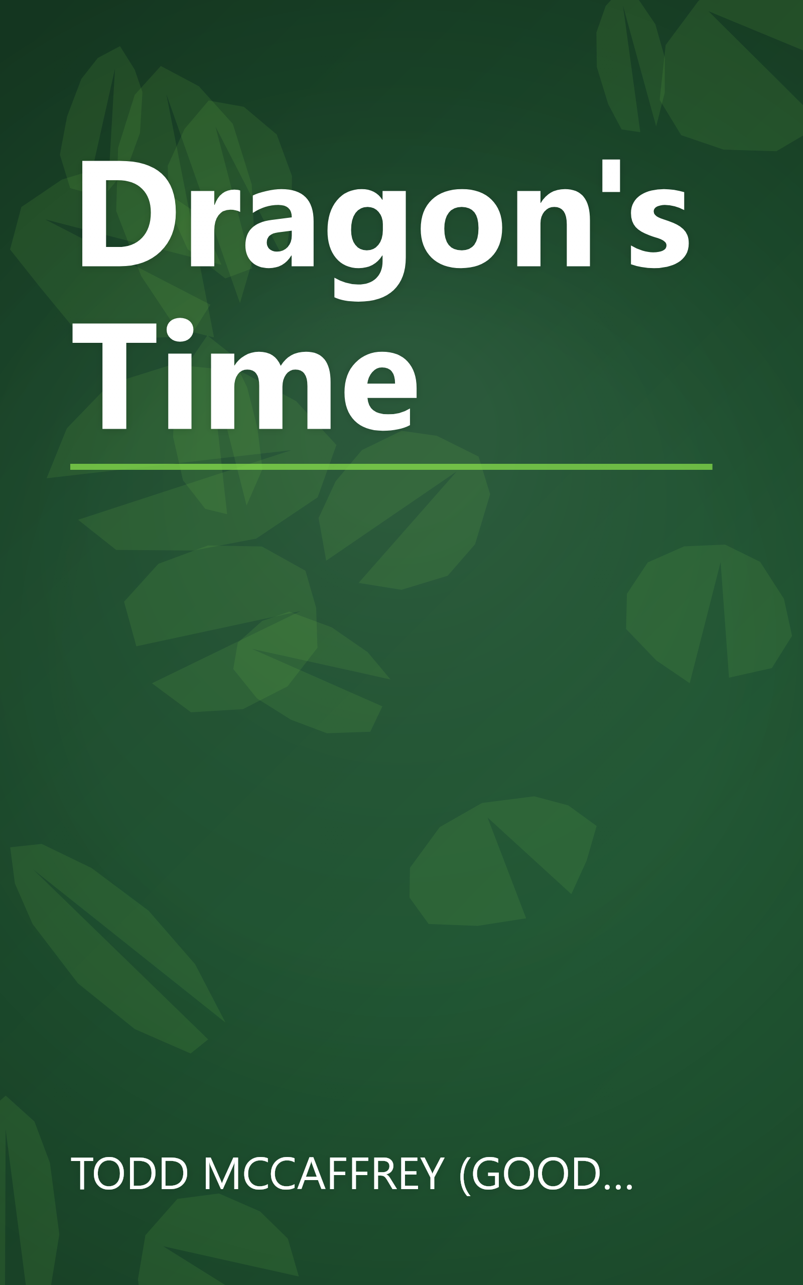 Dragon's Time book cover