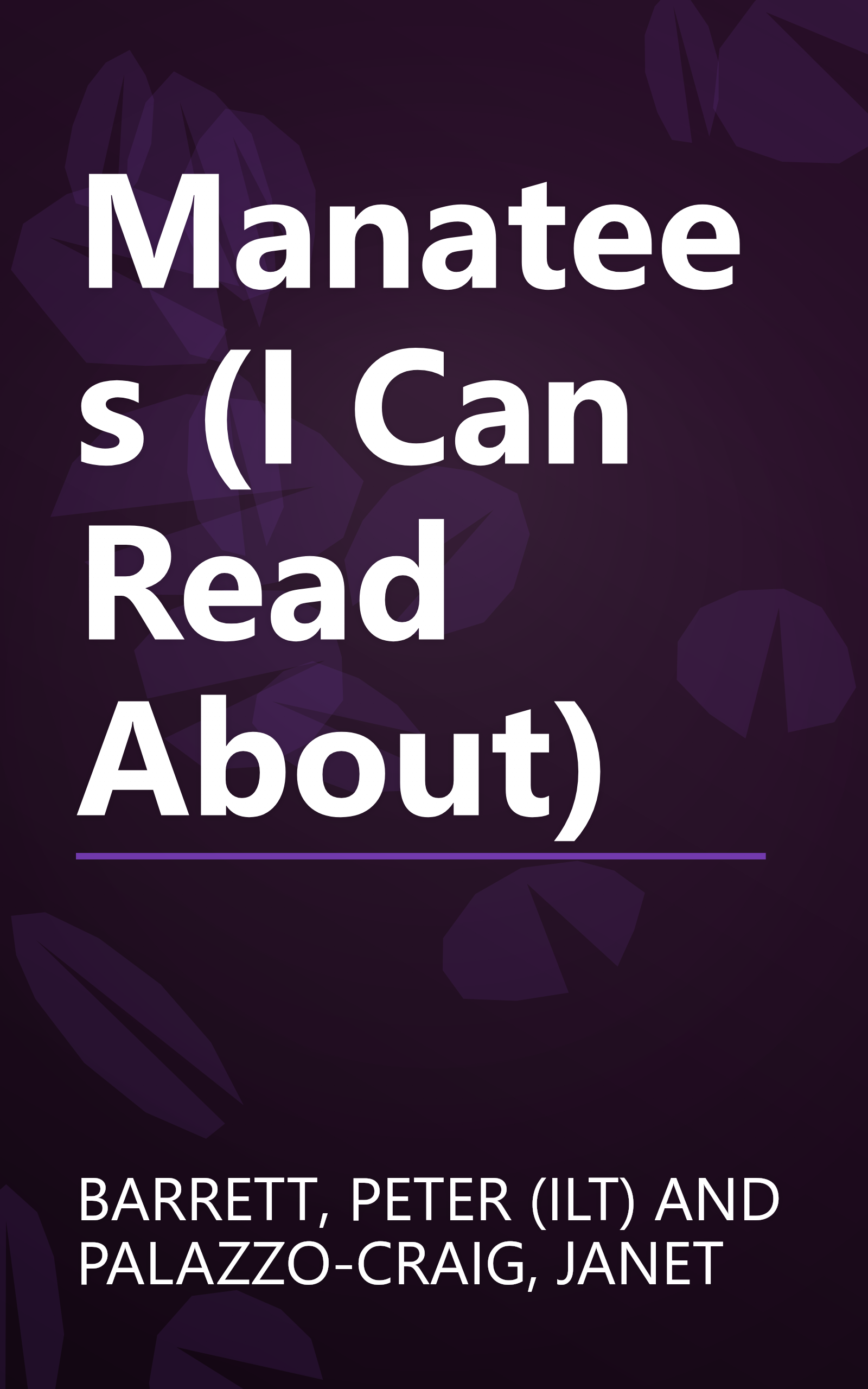 Manatees (I Can Read About) book cover