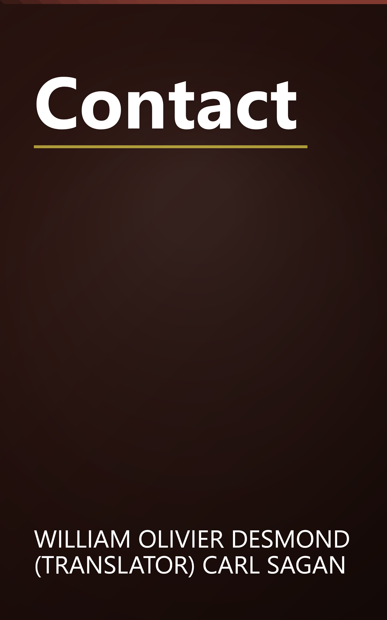 Contact book cover