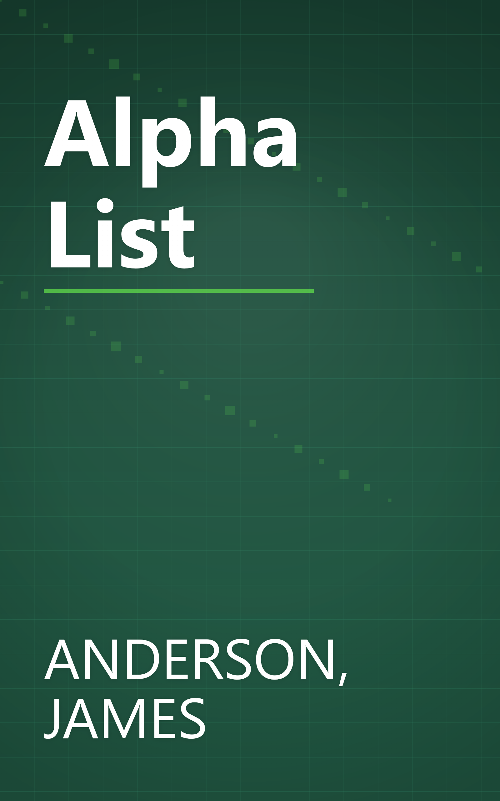 Alpha List book cover