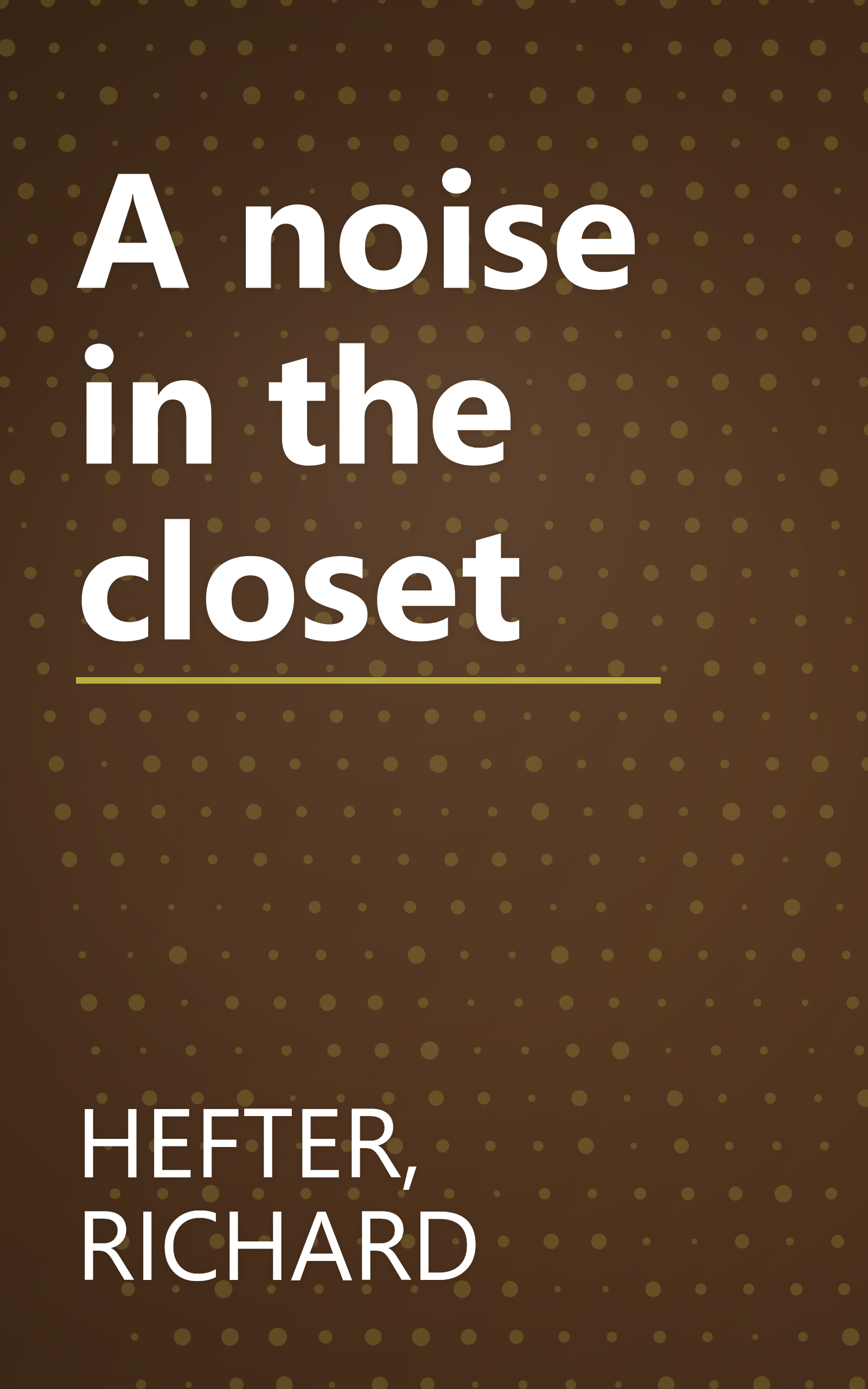 A noise in the closet book cover