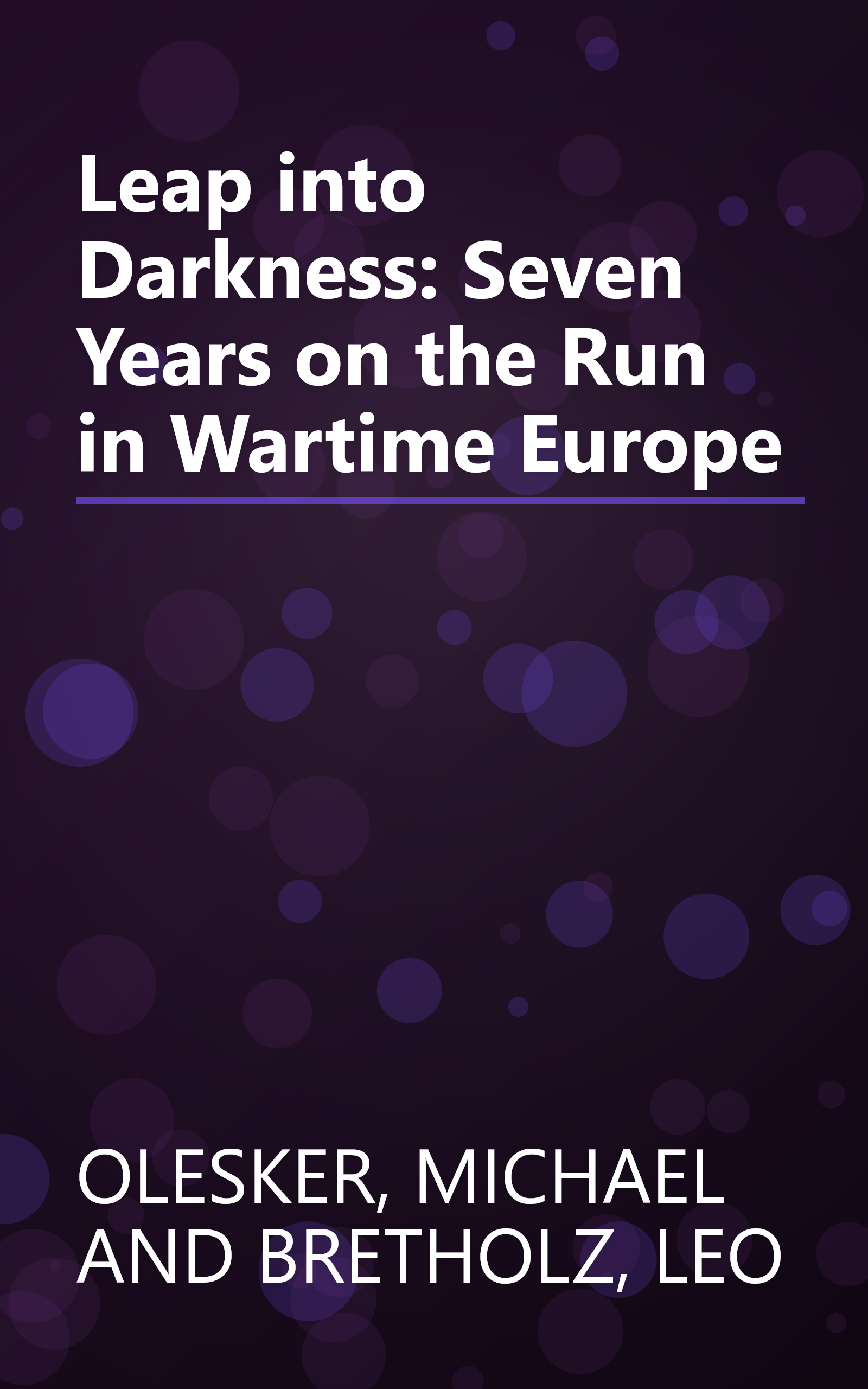 Leap into Darkness: Seven Years on the Run in Wartime Europe book cover