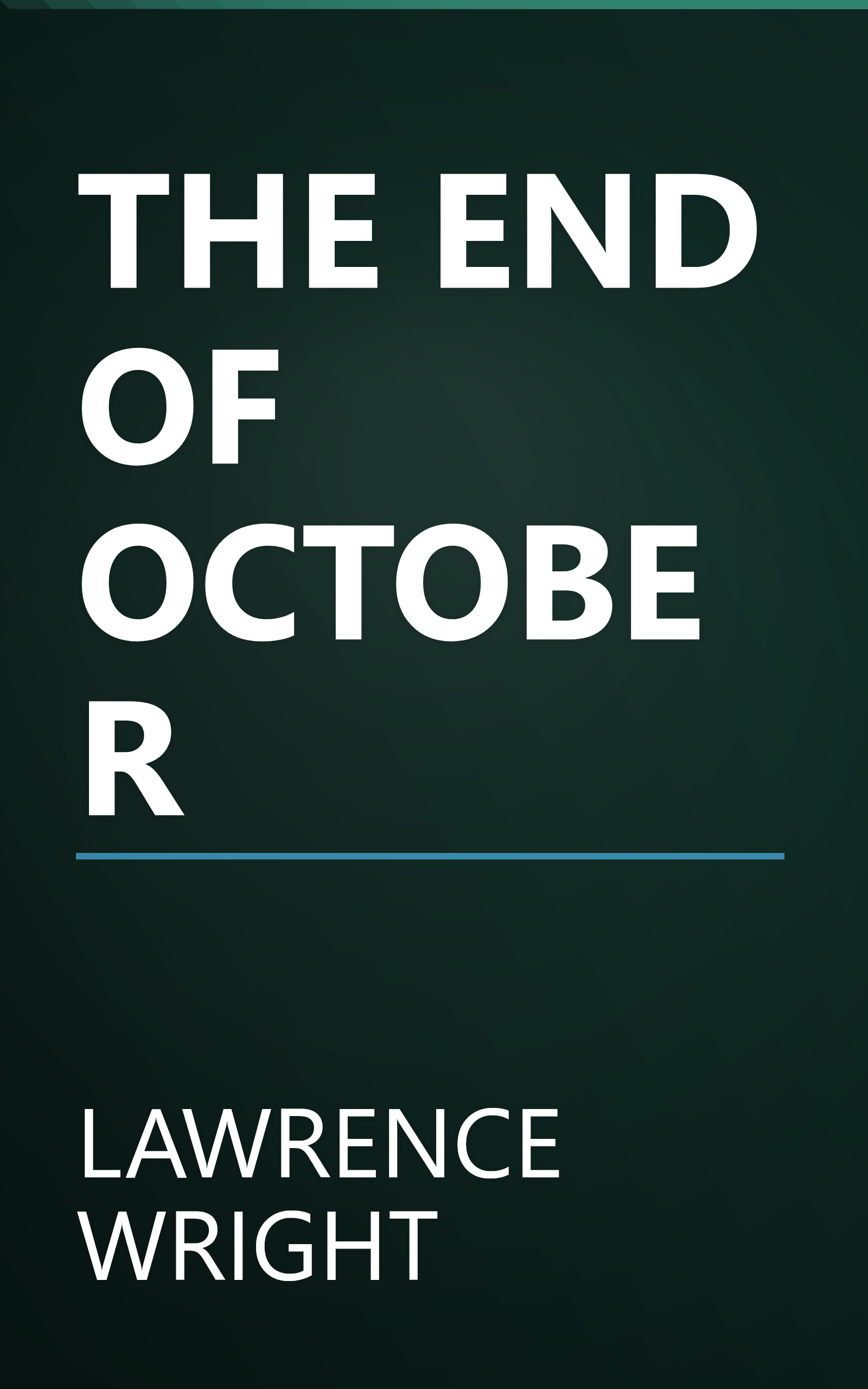 THE END OF OCTOBER book cover