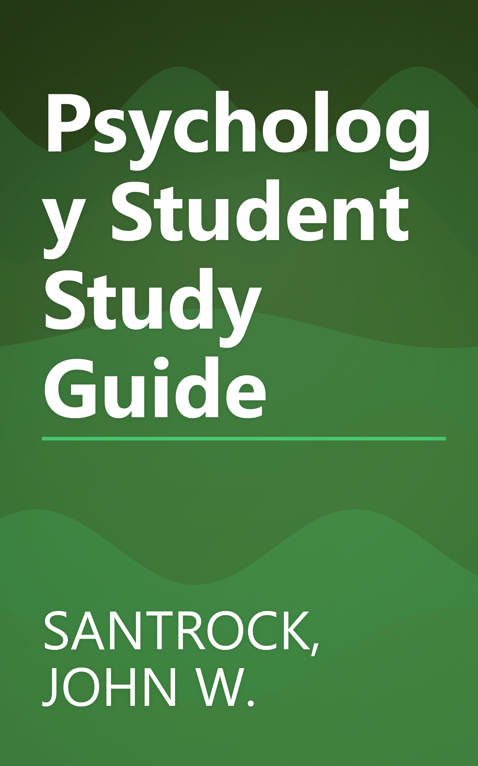 Psychology Student Study Guide book cover