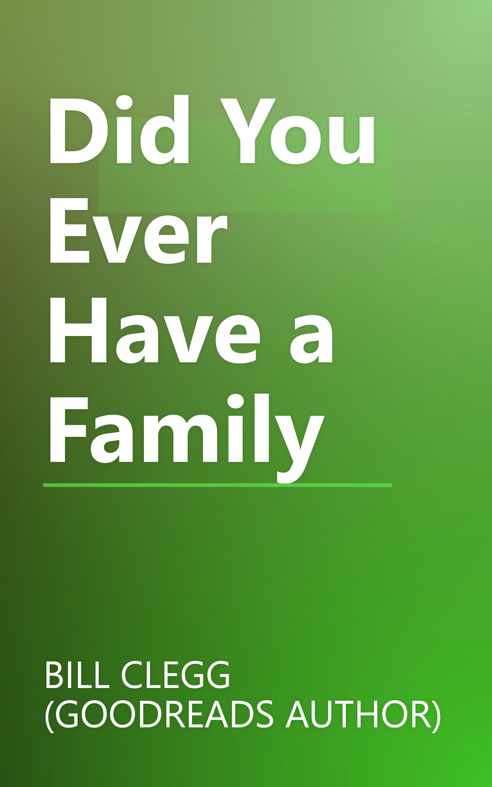 Did You Ever Have a Family book cover