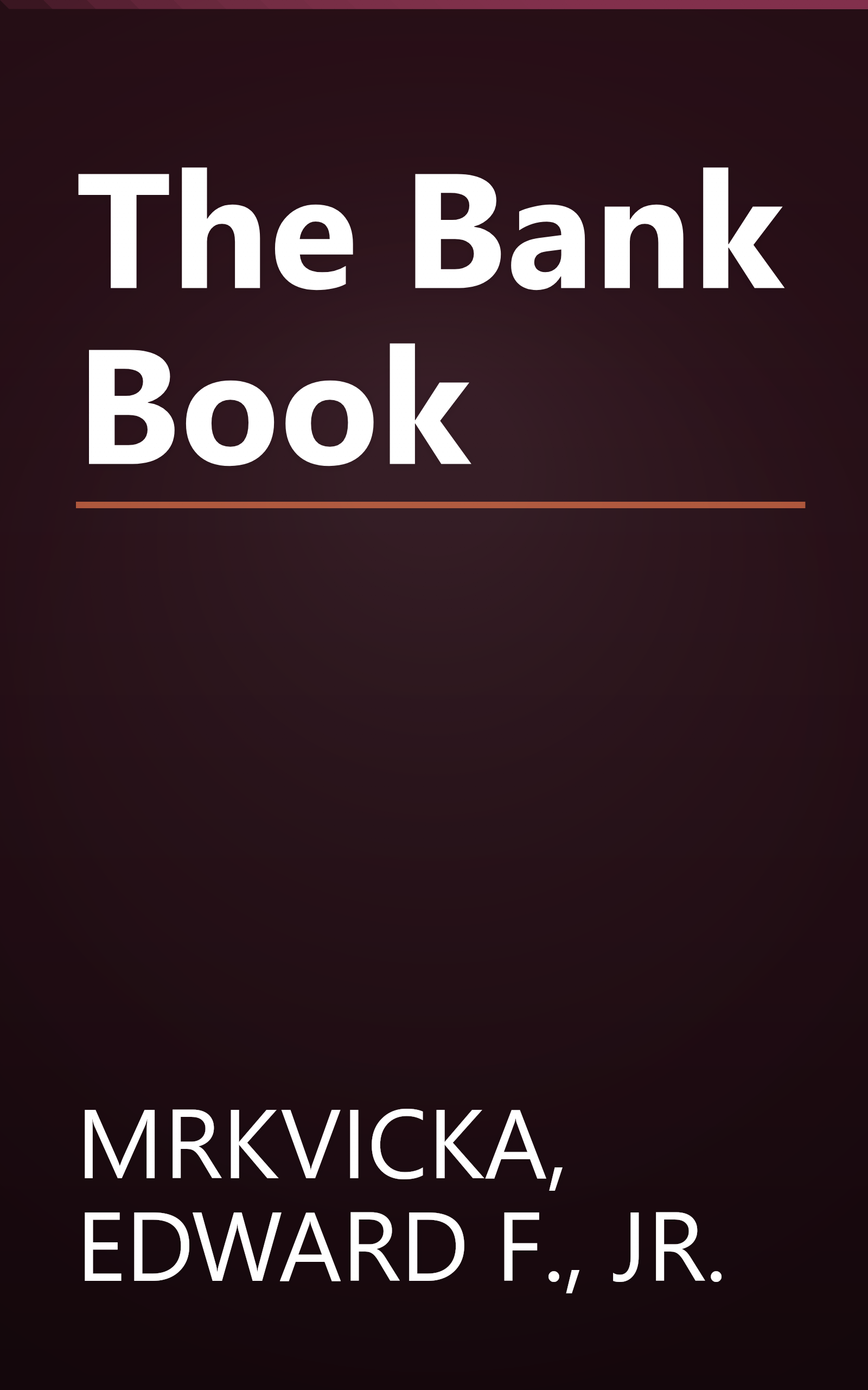 The Bank Book book cover