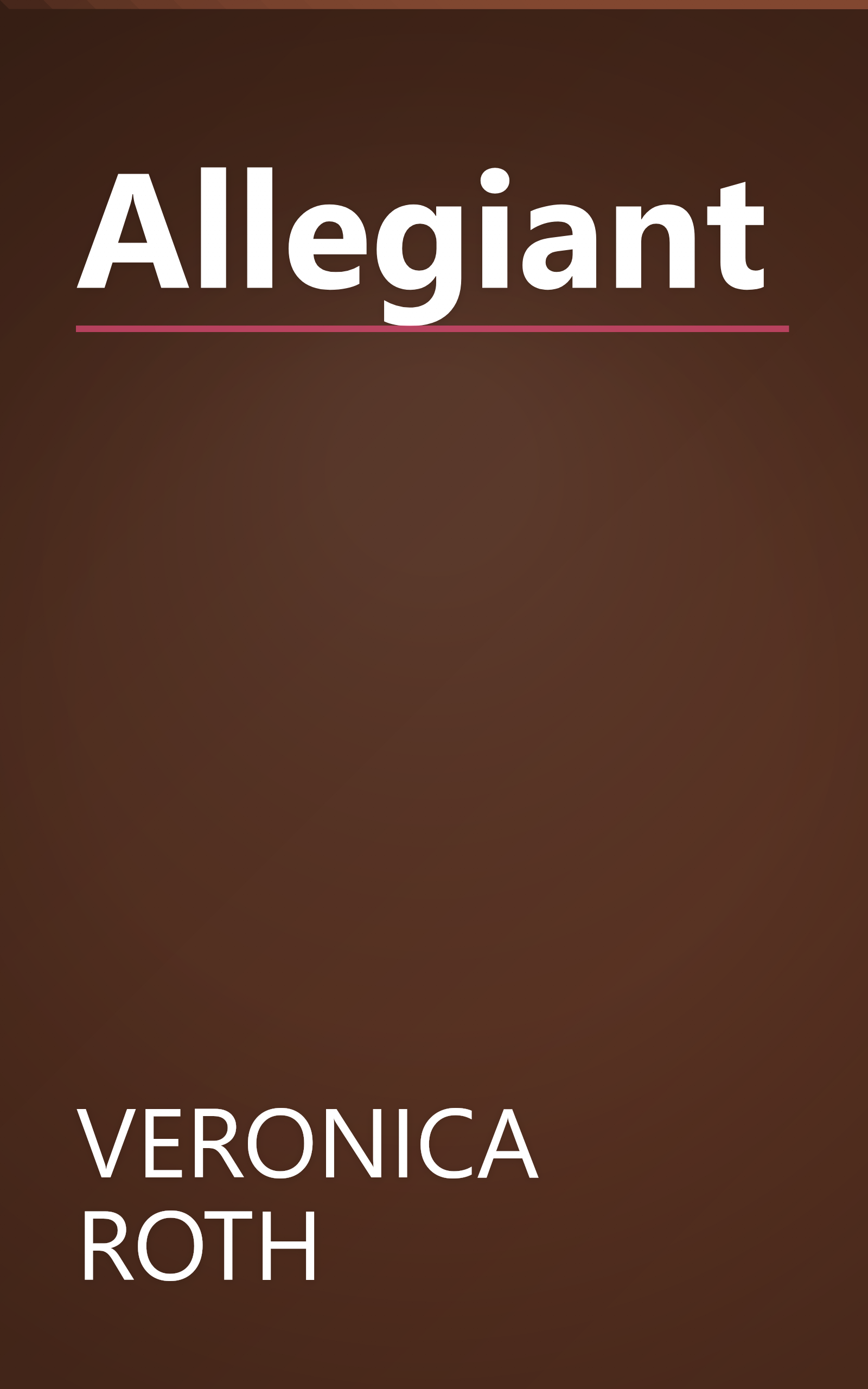 Allegiant book cover