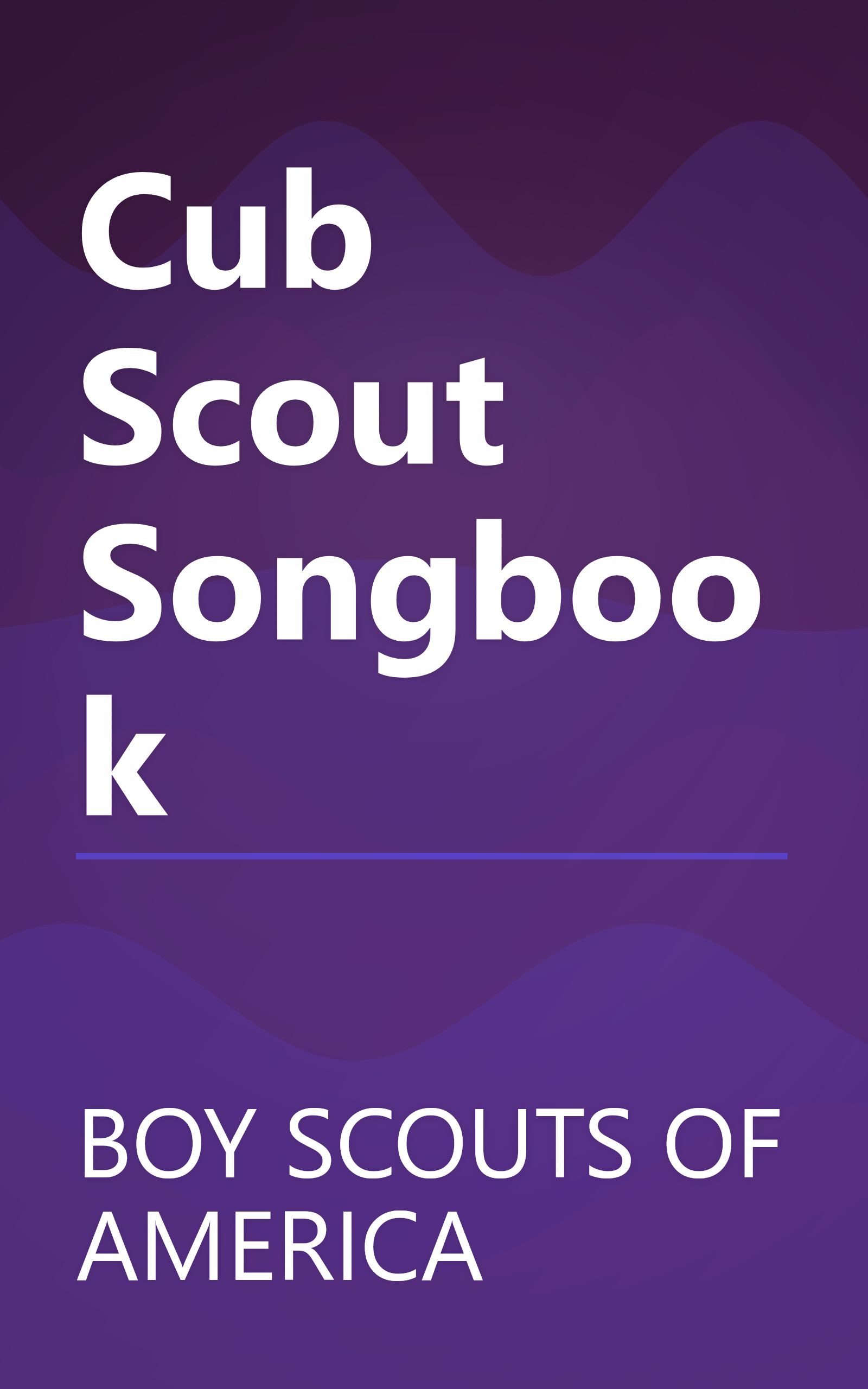 Cub Scout Songbook book cover