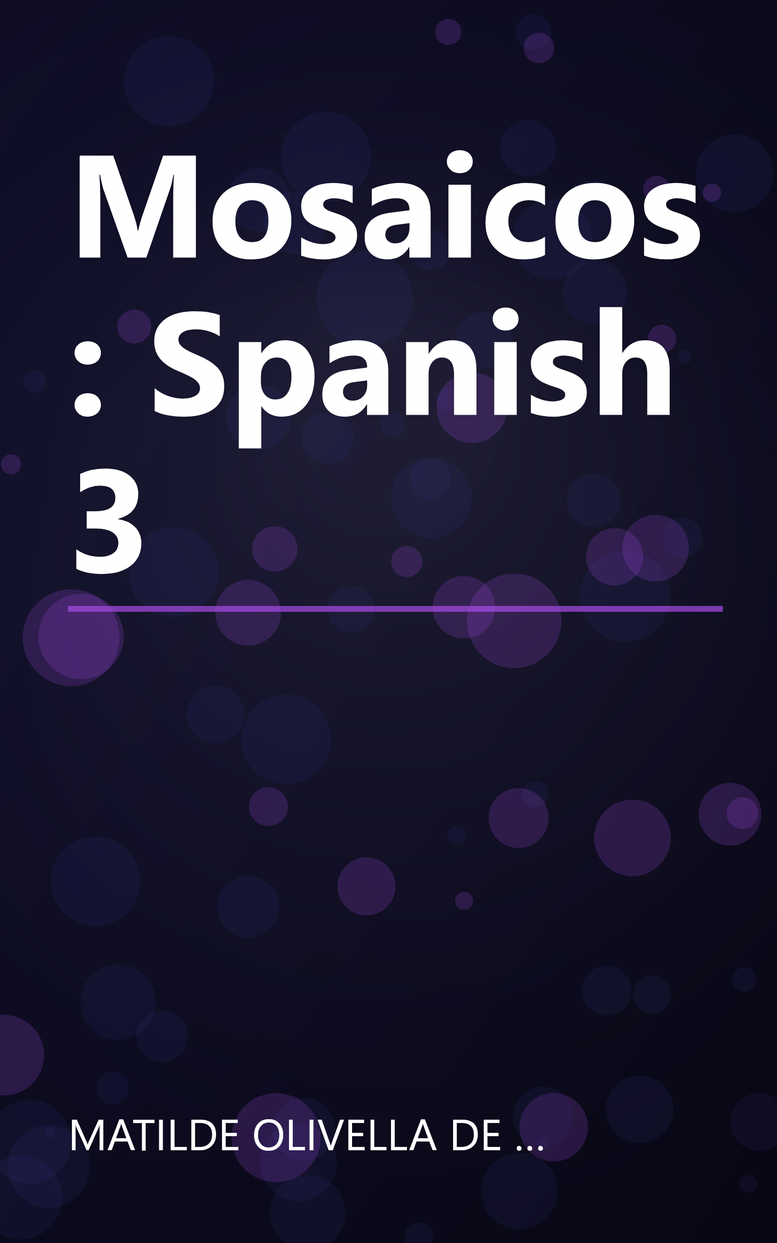 Mosaicos: Spanish 3 book cover