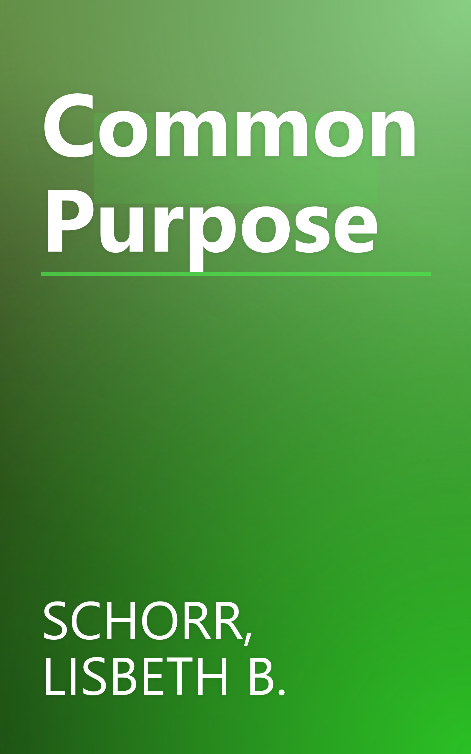 Common Purpose book cover