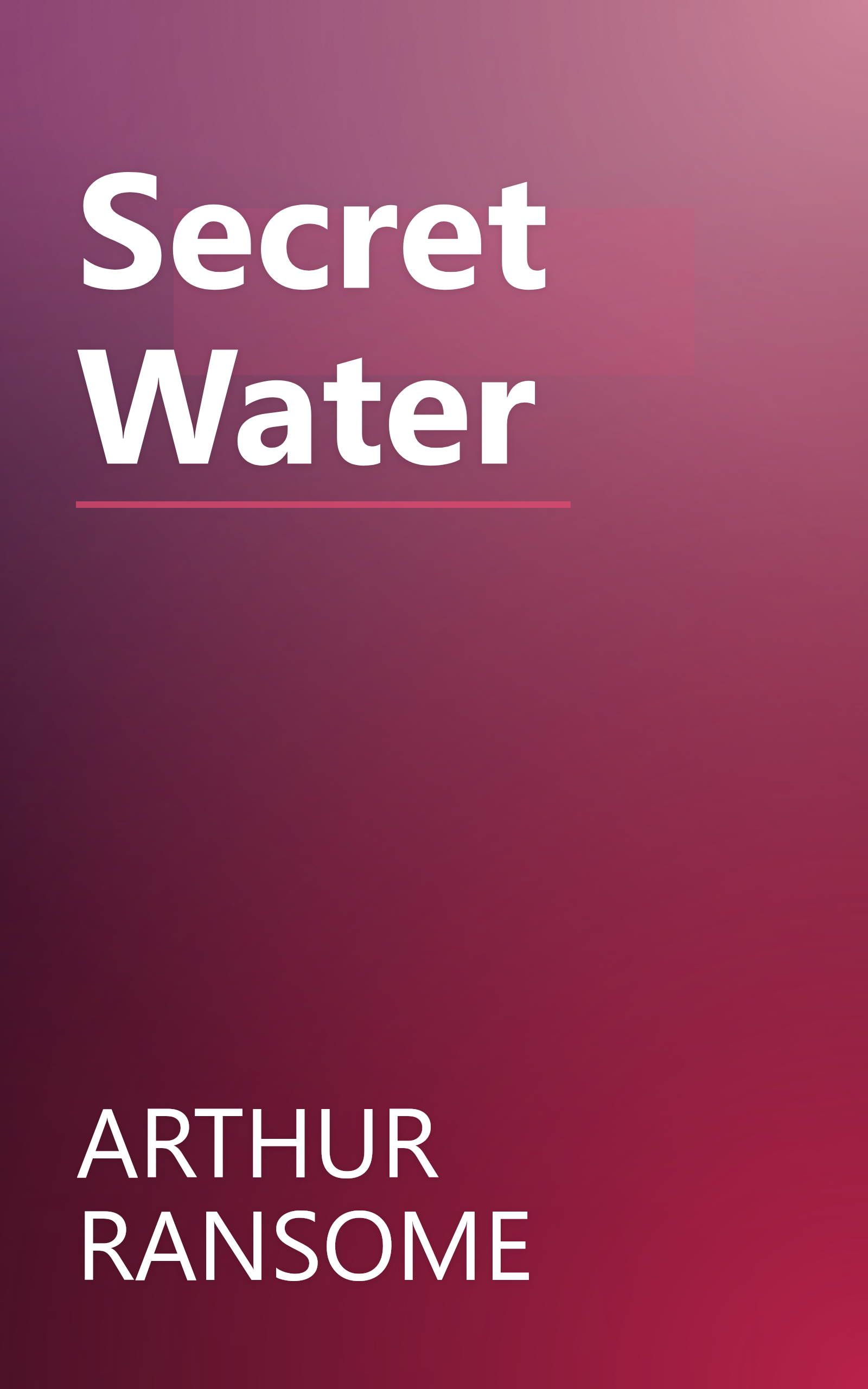 Secret Water book cover