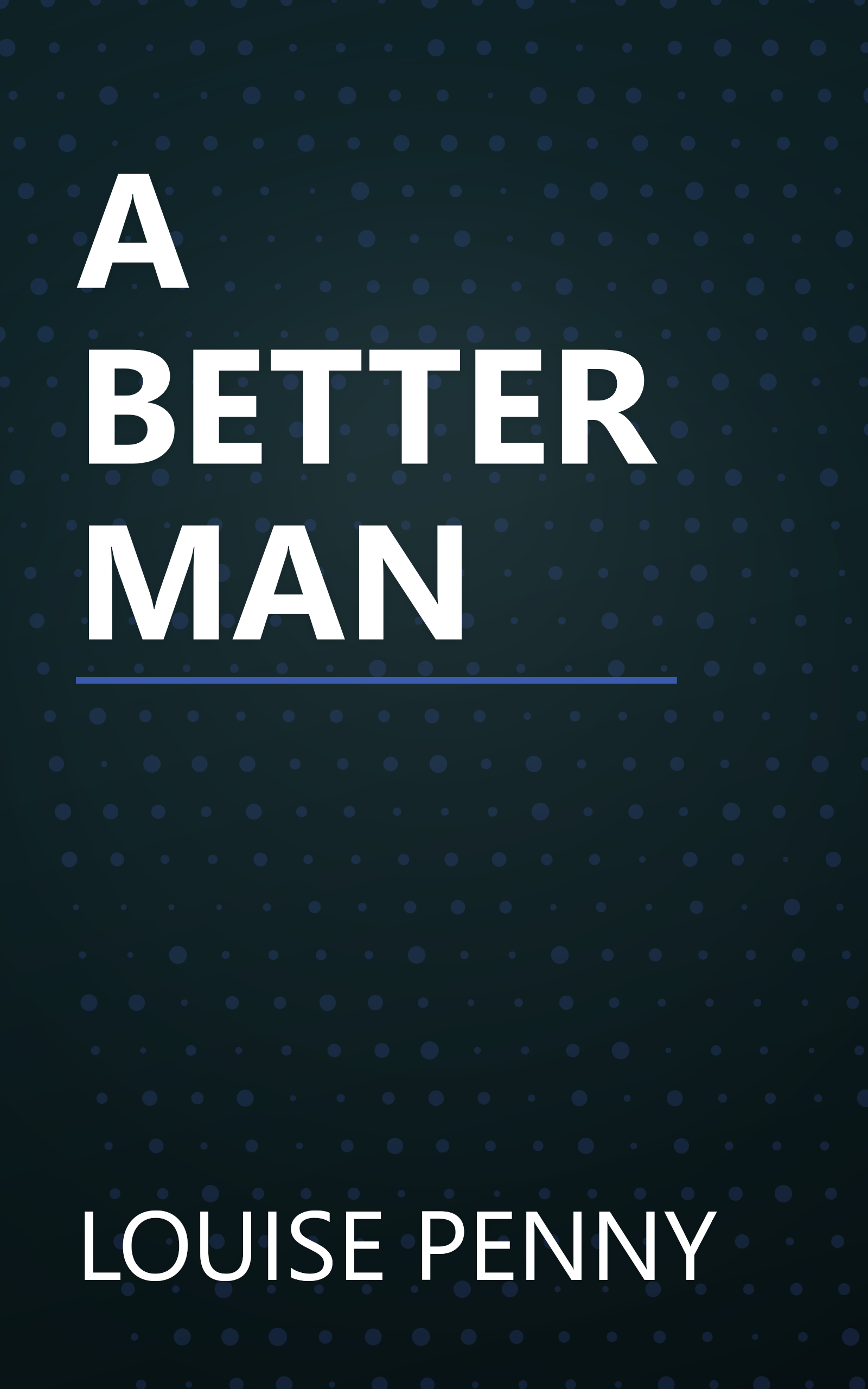 A BETTER MAN book cover