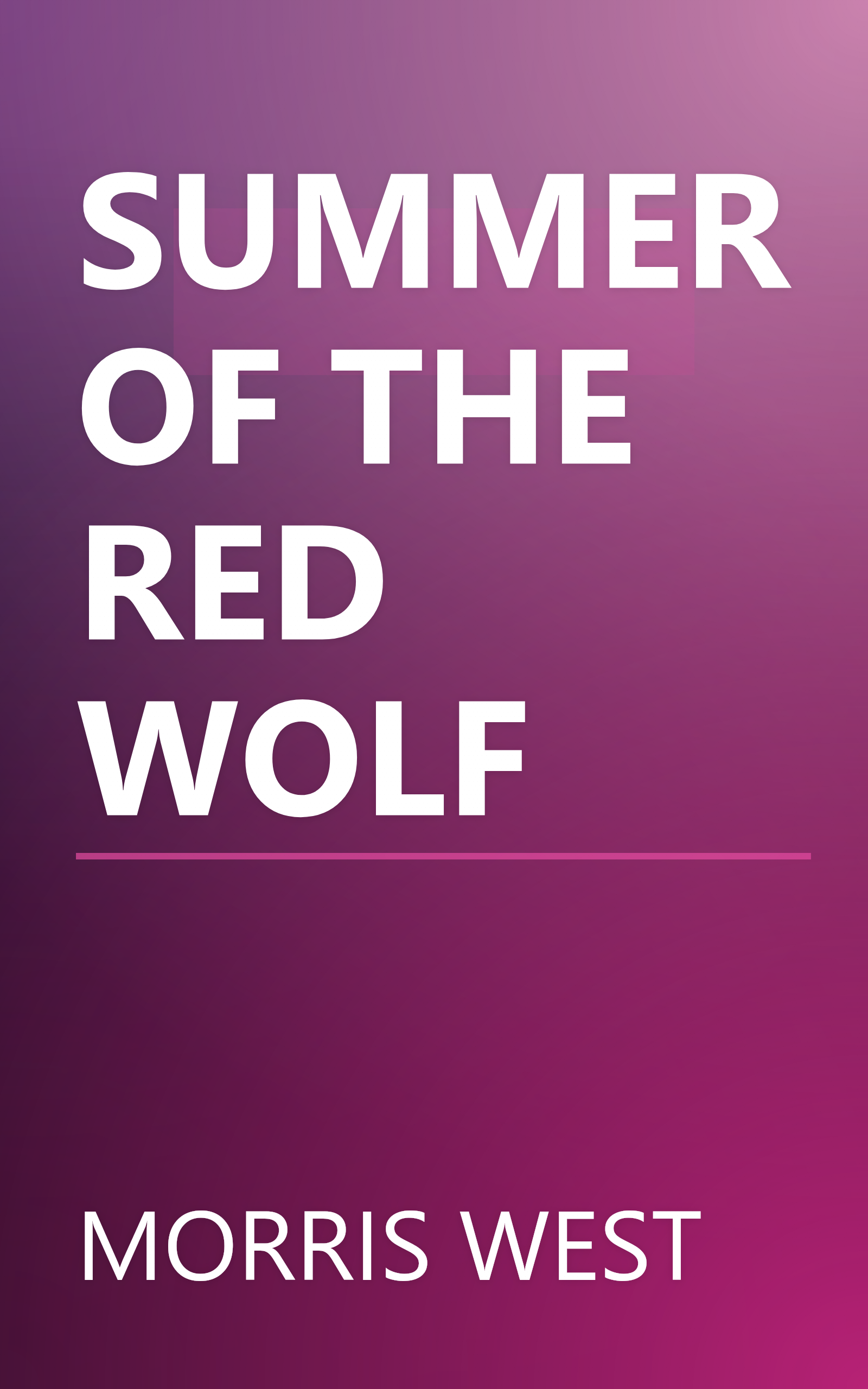 SUMMER OF THE RED WOLF book cover