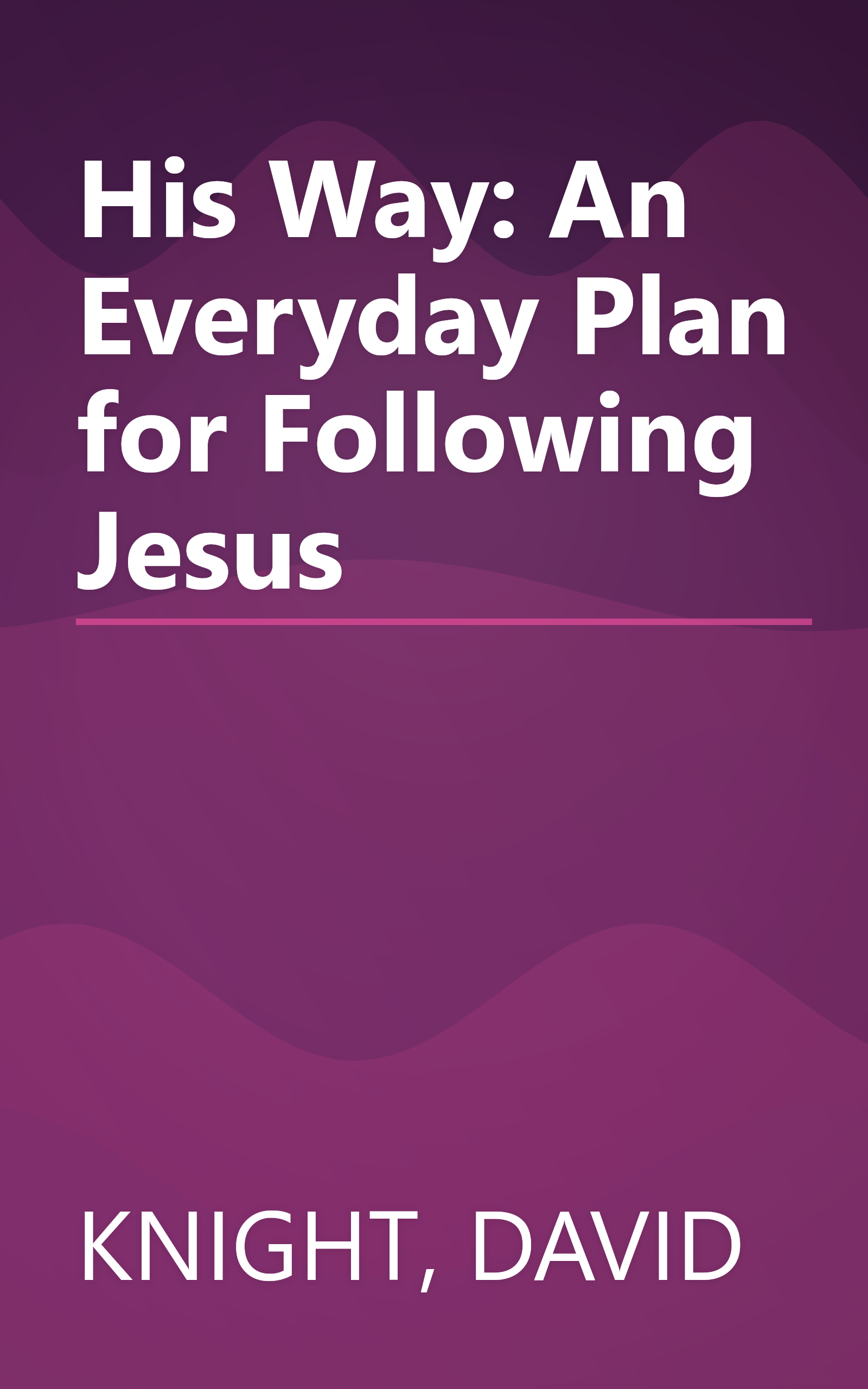 His Way: An Everyday Plan for Following Jesus book cover