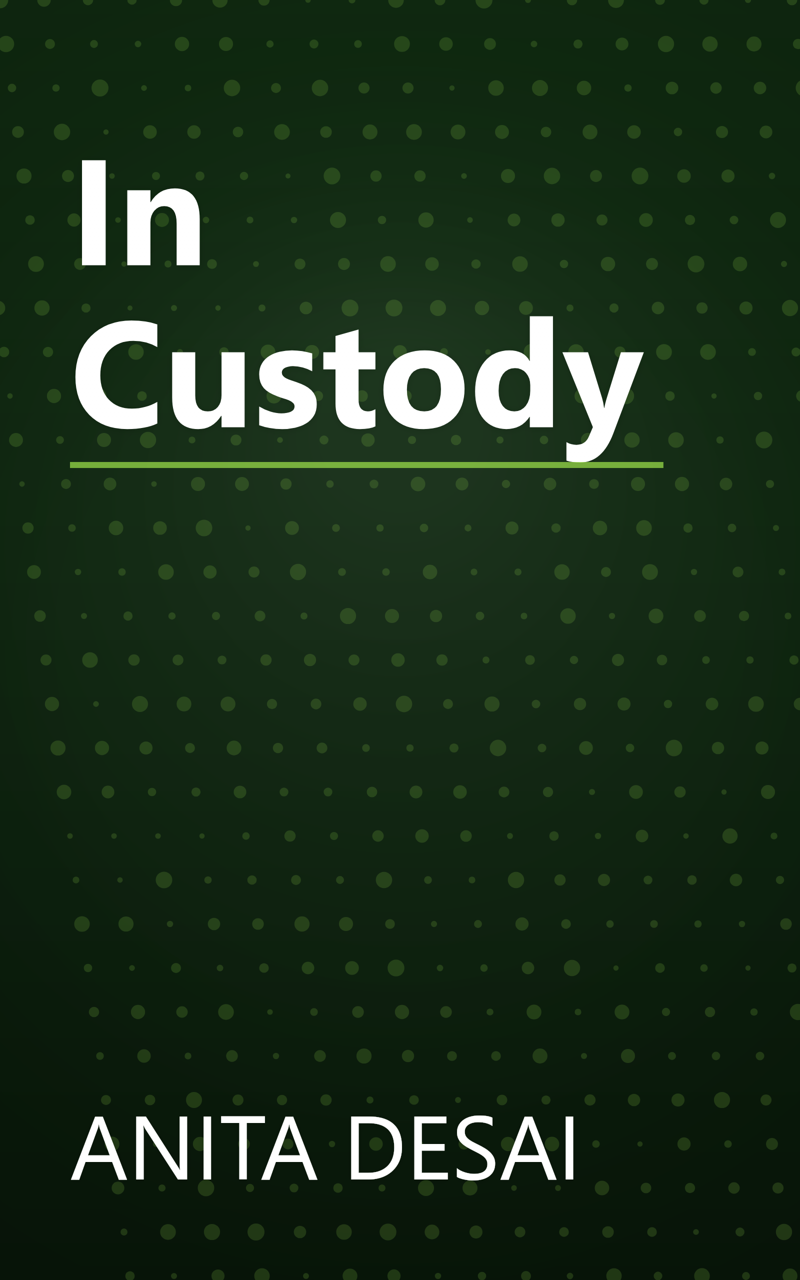 In Custody book cover