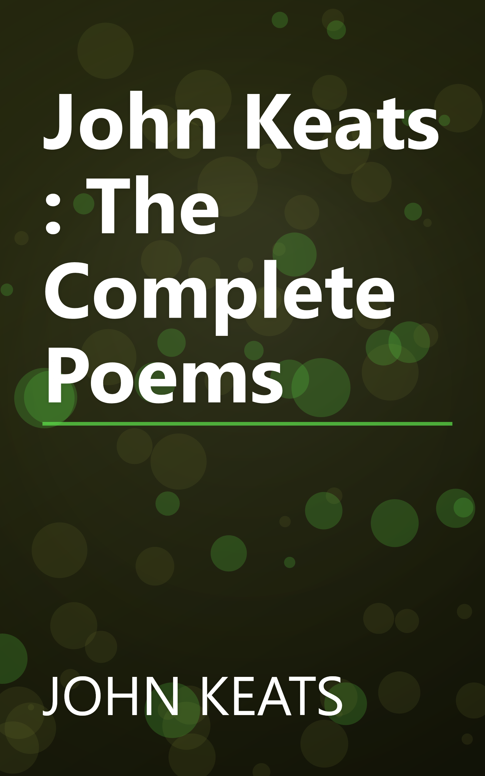 John Keats : The Complete Poems book cover