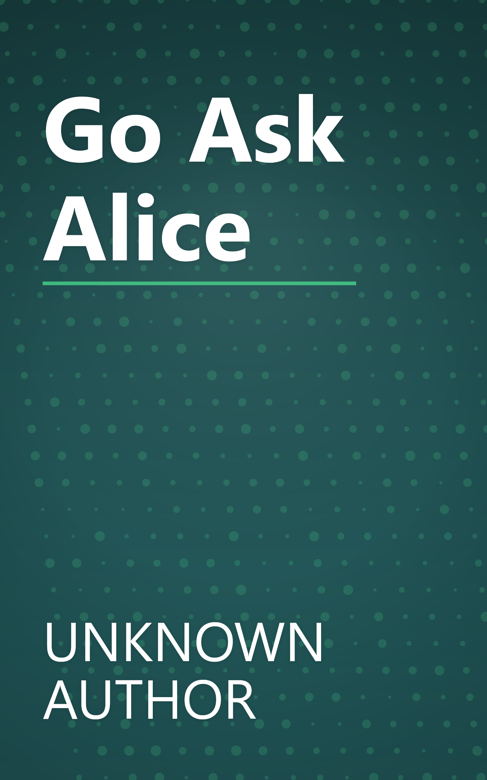 Go Ask Alice book cover